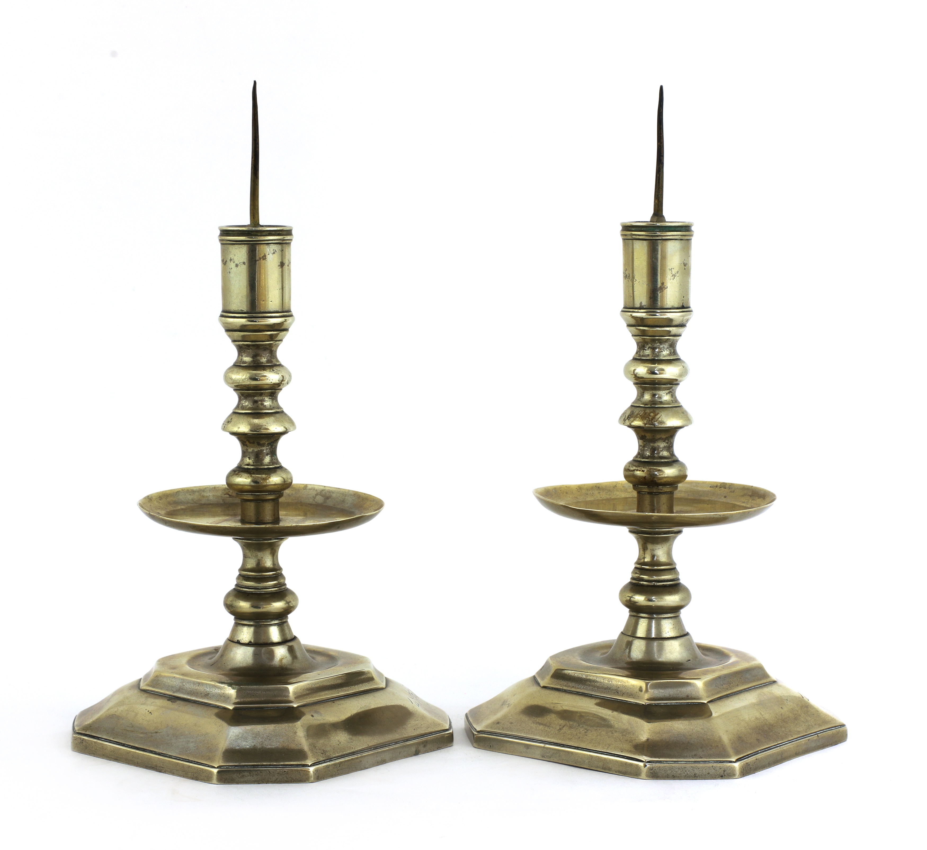 Lot 206 - A pair of Chinese paktong pricket