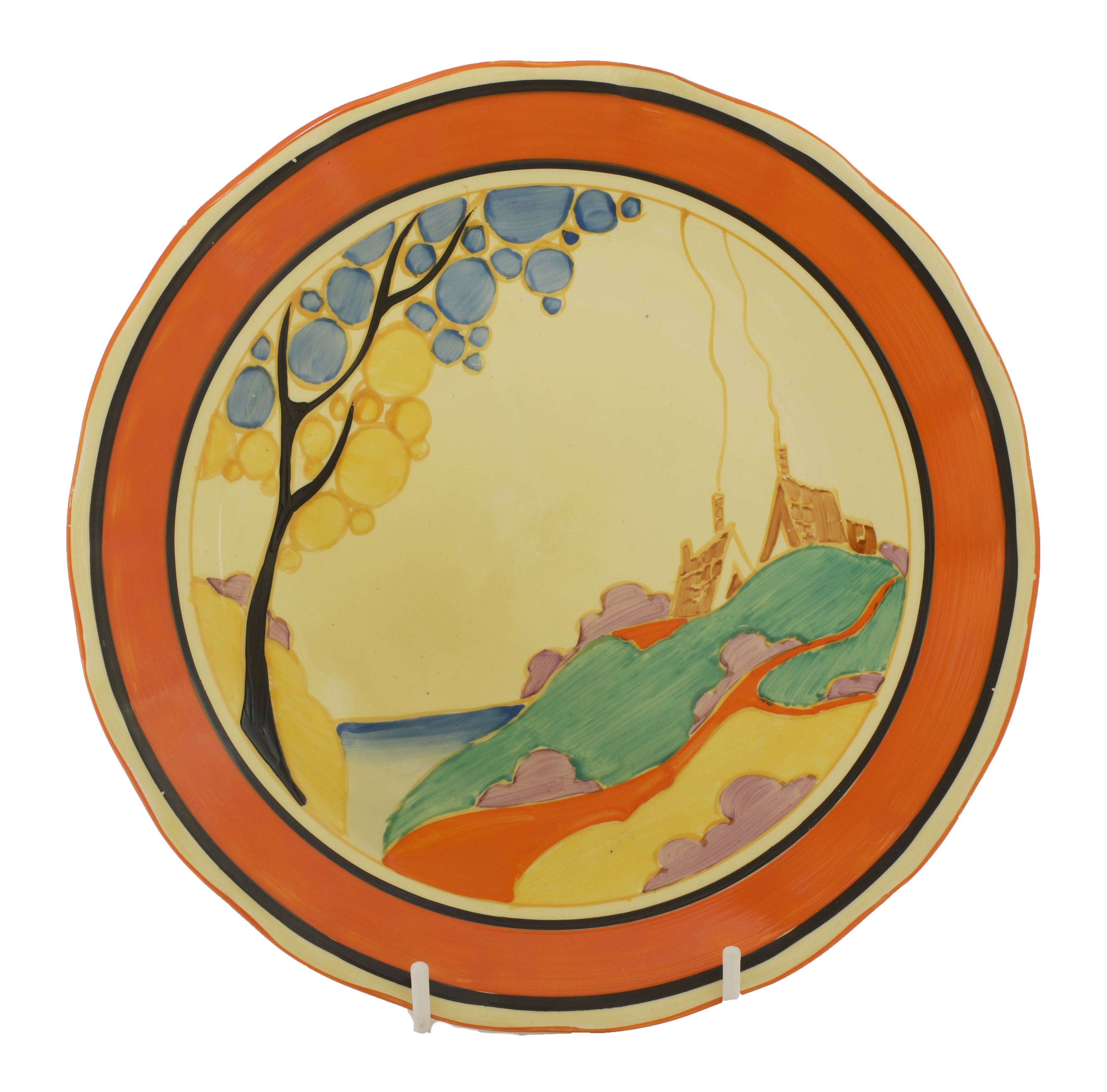 Lot 271 - A Clarice Cliff 'Secrets' plate,