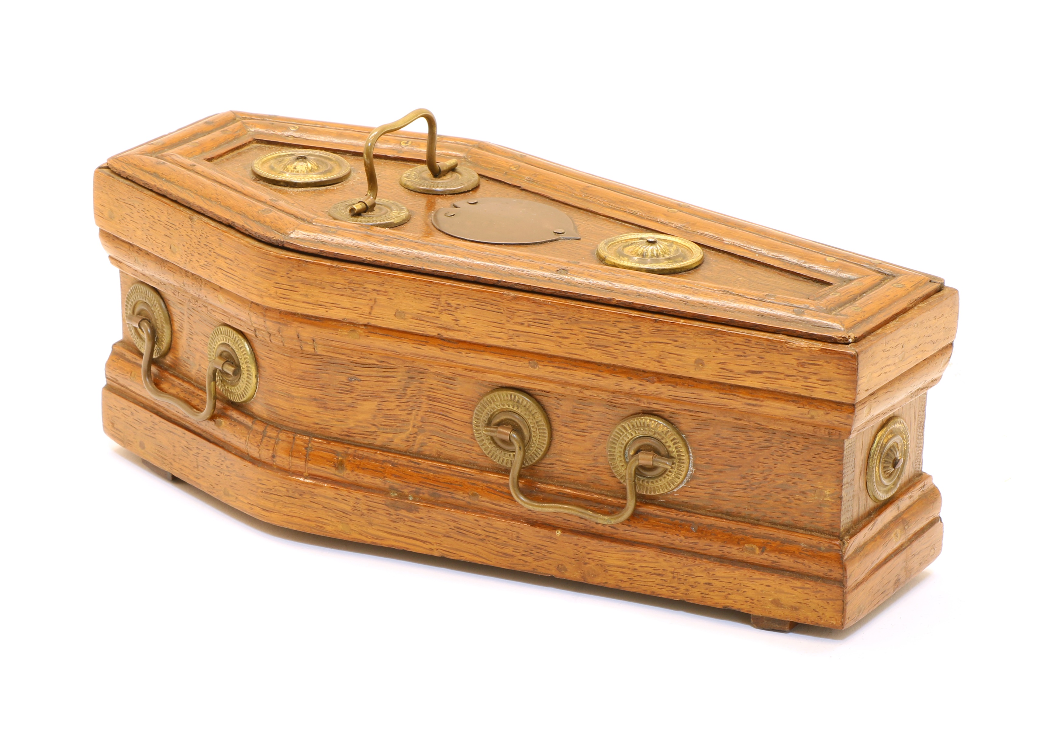 Lot 239 A Small Oak Pet Coffin Lot 239 A Small Oak Pet Coffin