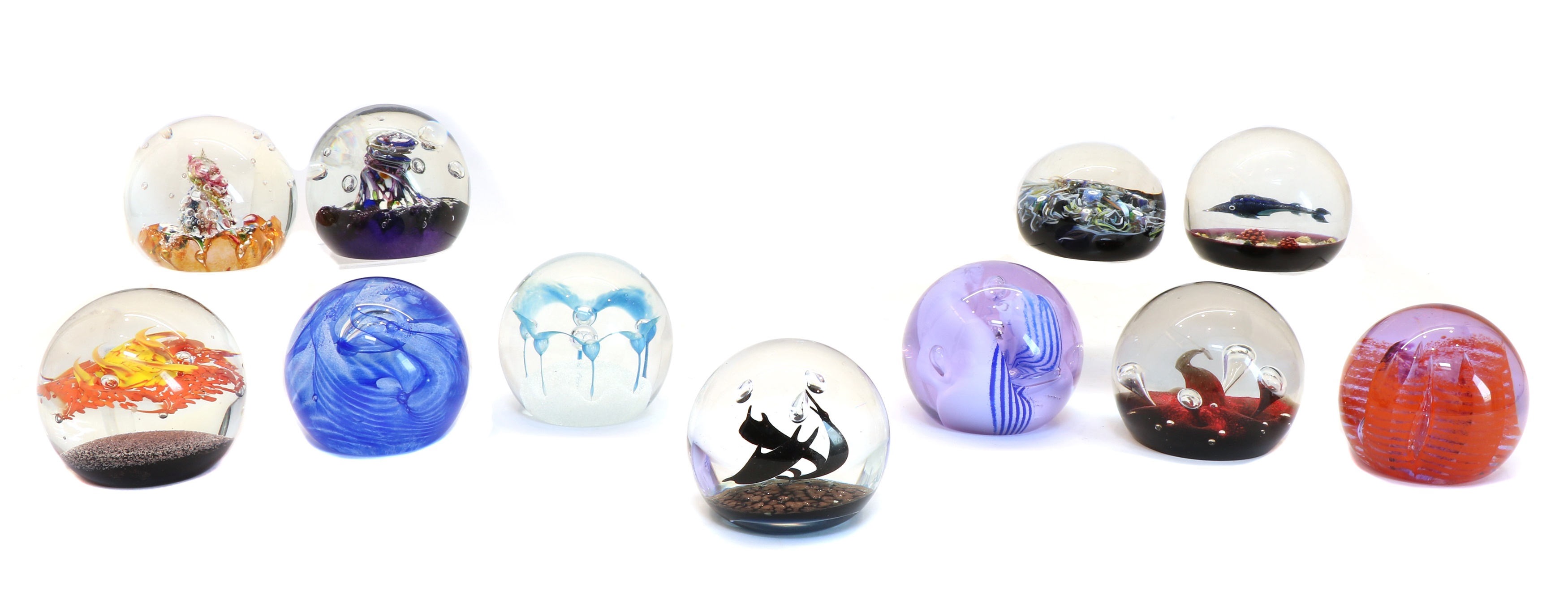 Lot 256 - A collection of Caithness glass paperweights,