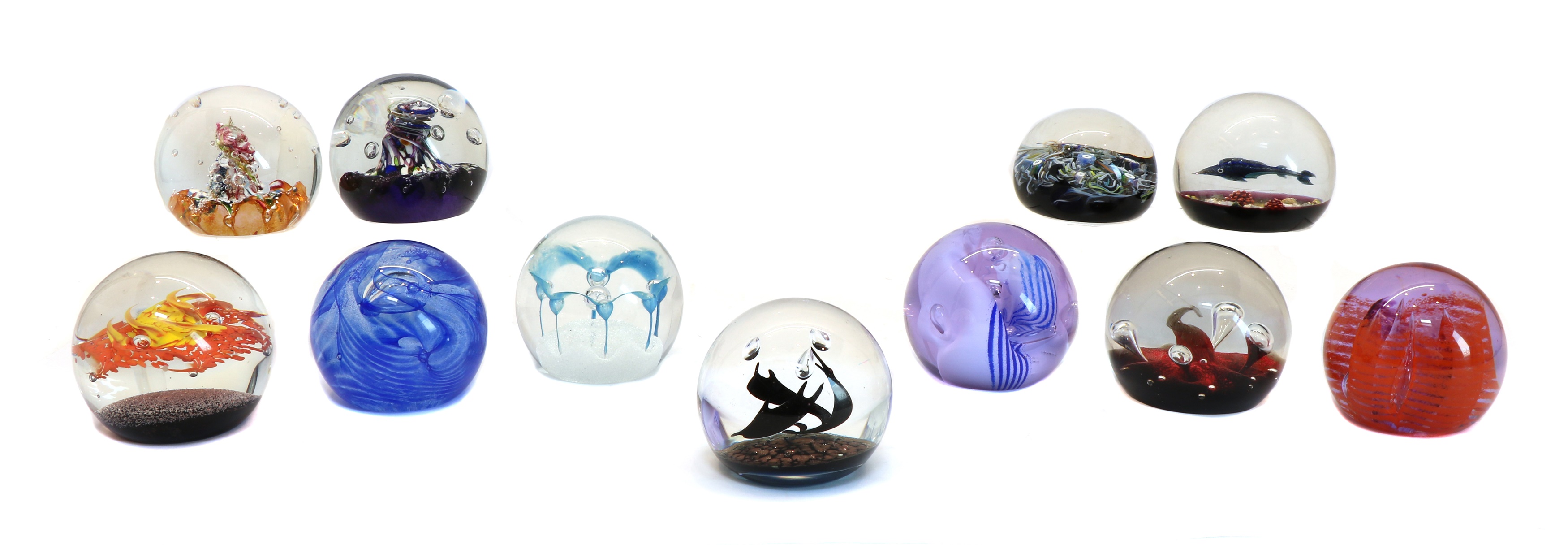 Lot 256 - A collection of Caithness glass paperweights,