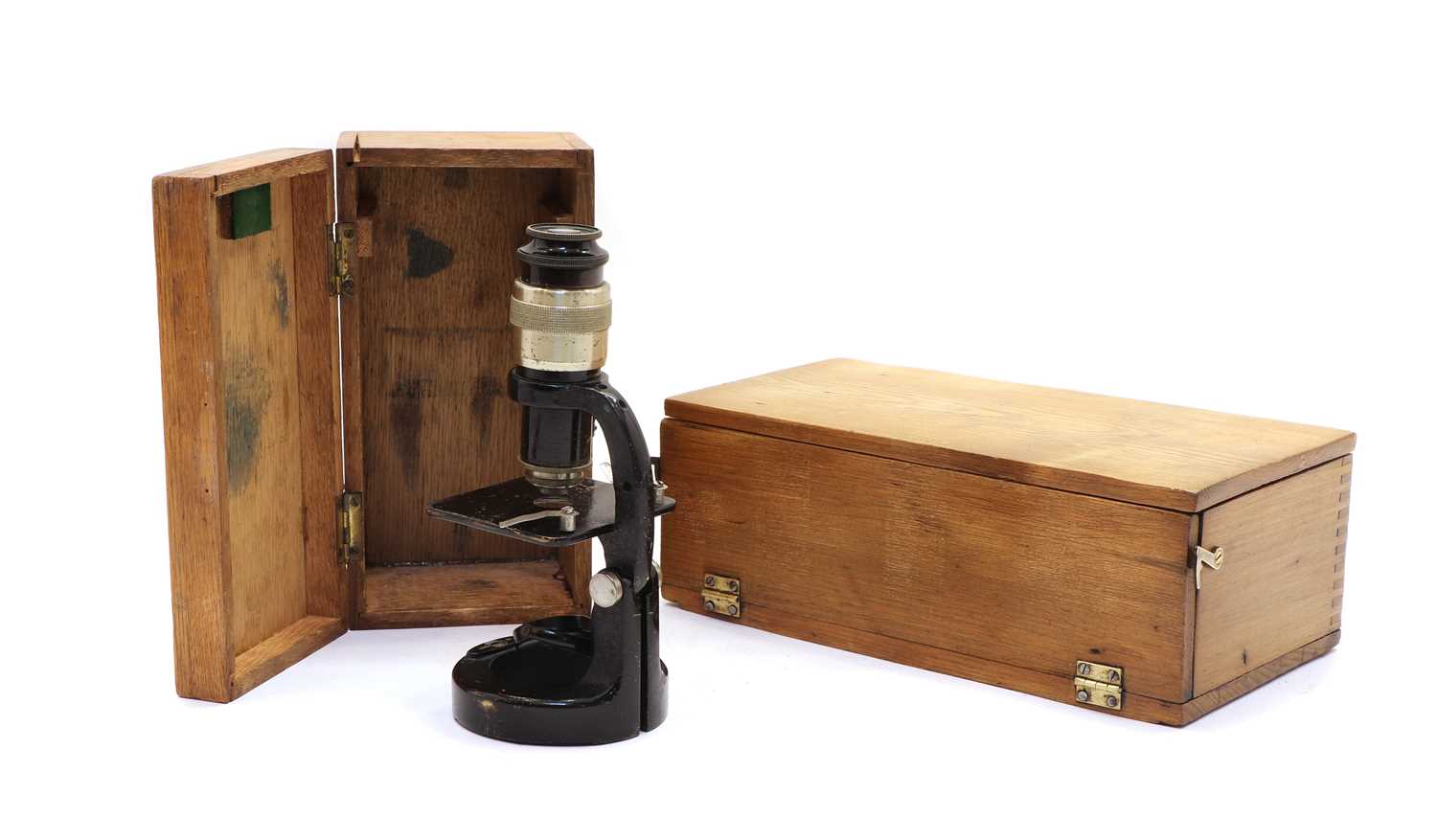 Lot 165 - A C Baker microscope,