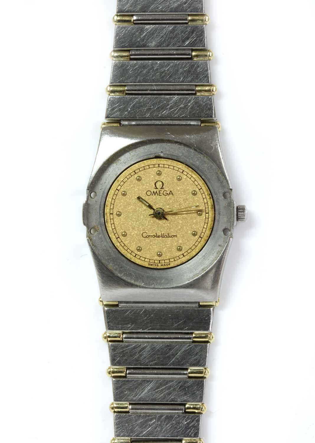 Lot 232 - A ladies' bi-colour Omega Constellation