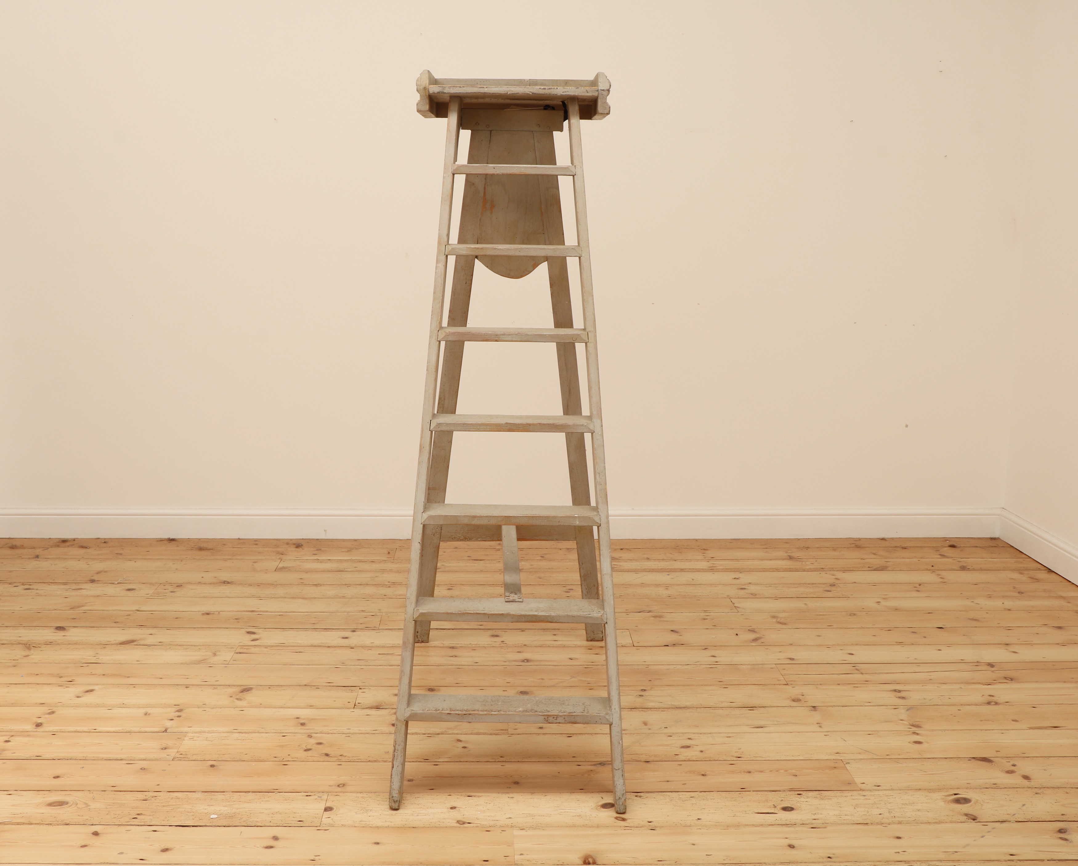 Lot 277 - A painted artist's studio ladder,