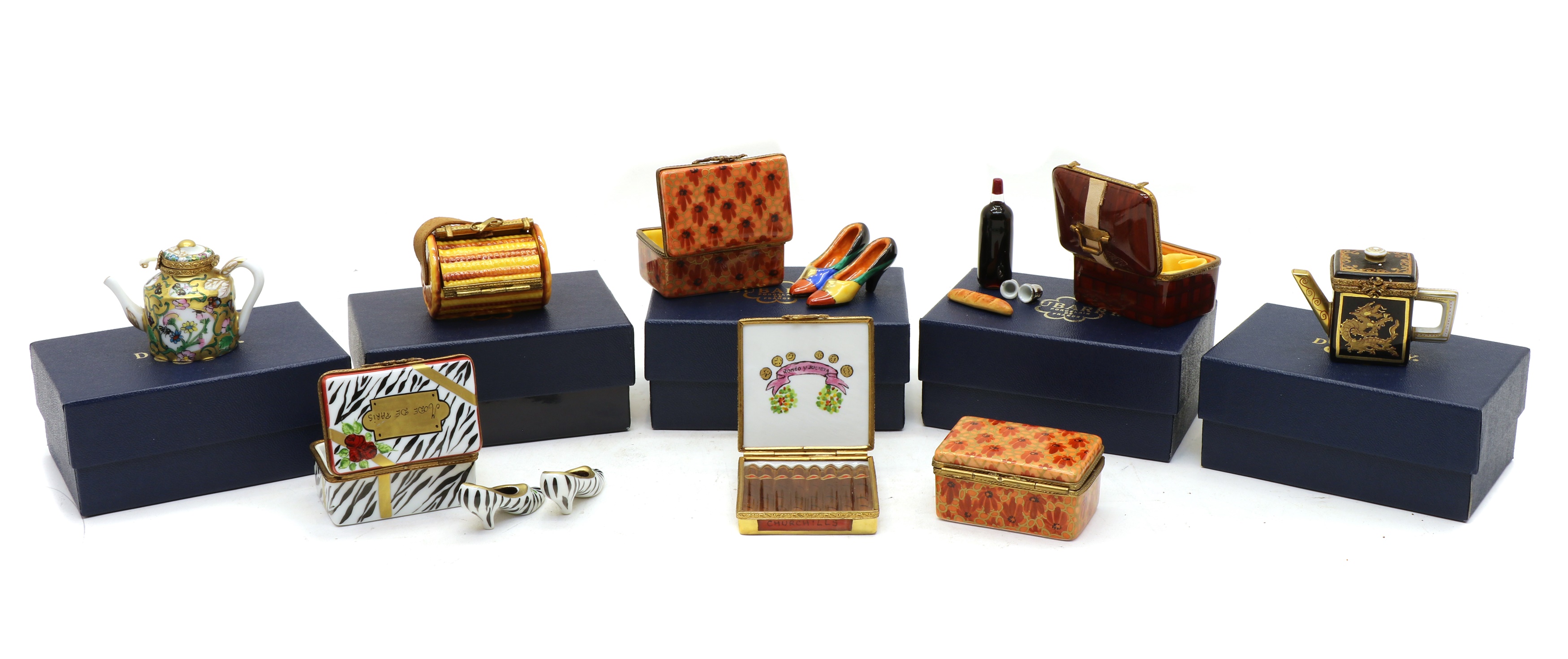 Lot 146 - A collection of Limoges miniatures,