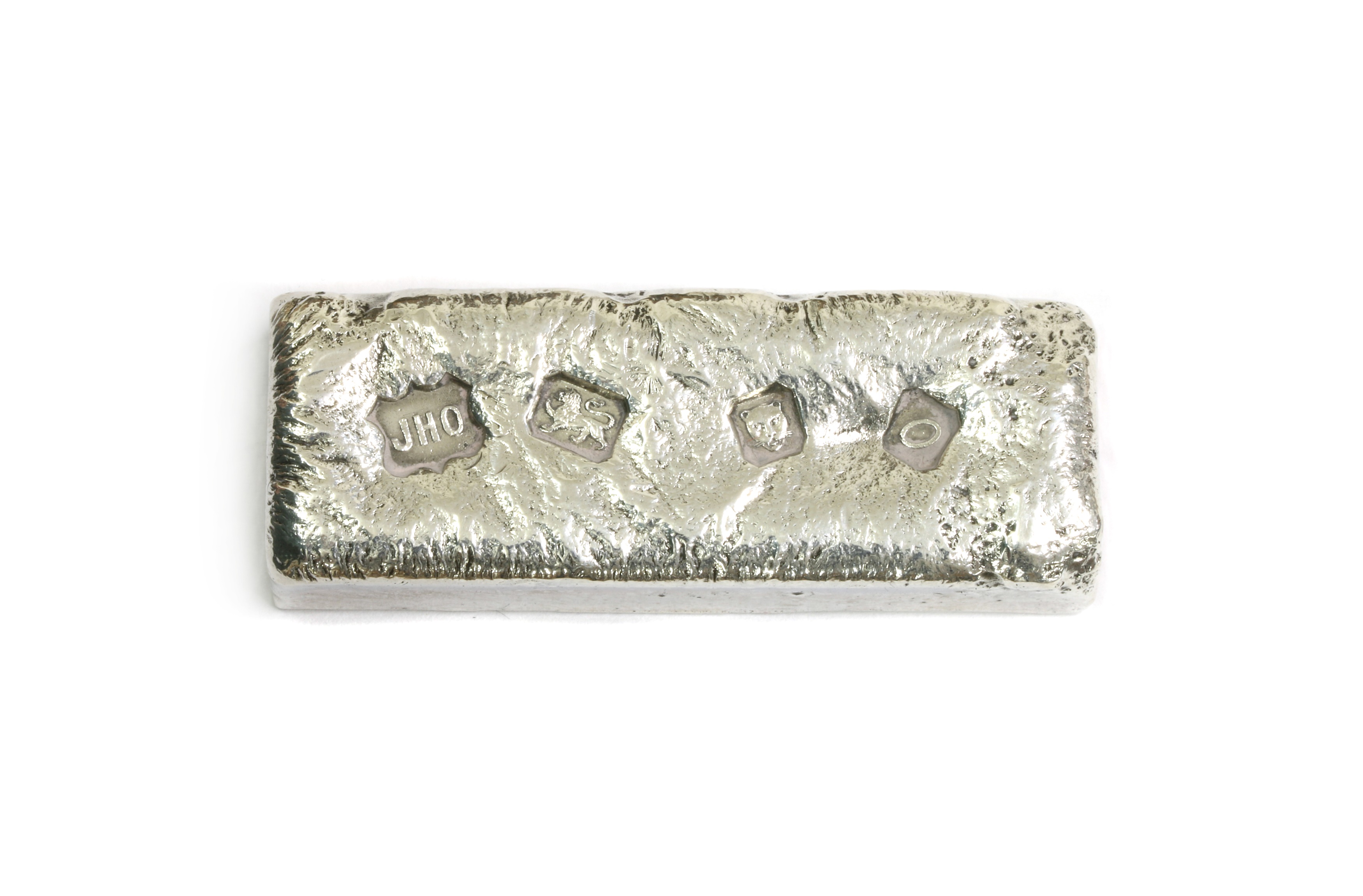 Lot 1339 - A sterling silver ingot,