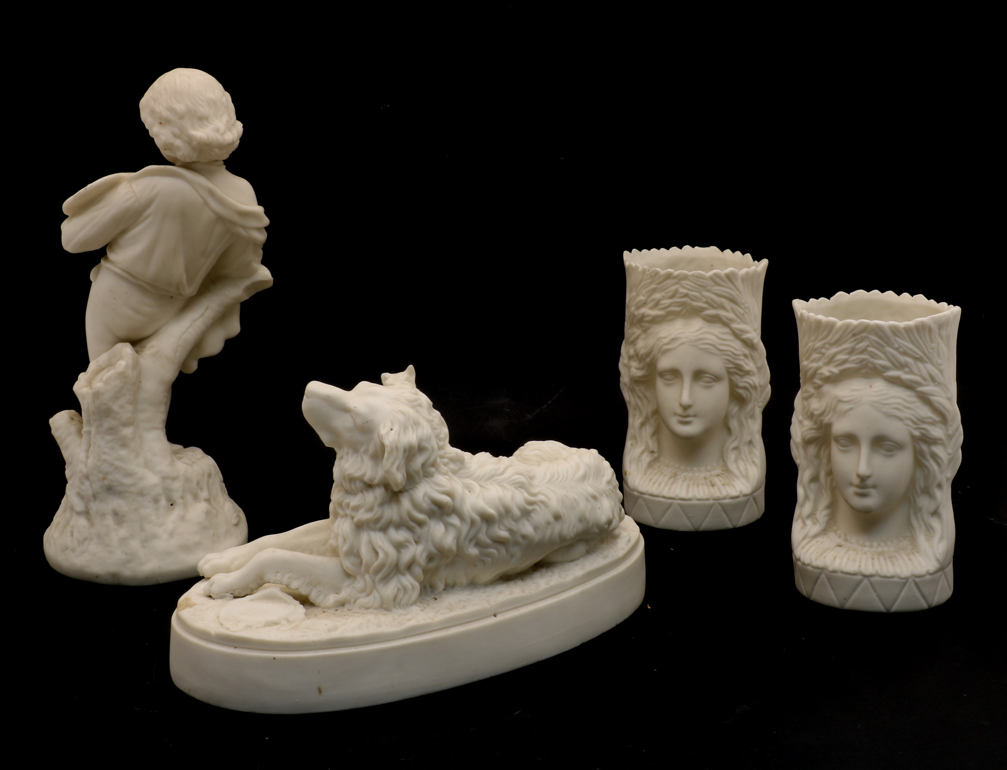 Lot 161 - A Parian ware figure,