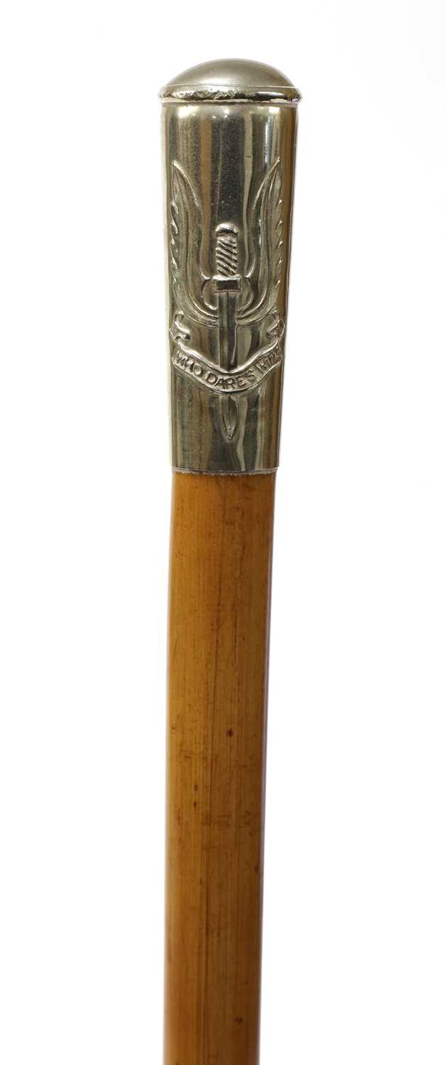 Lot 65 - Four military walking sticks,