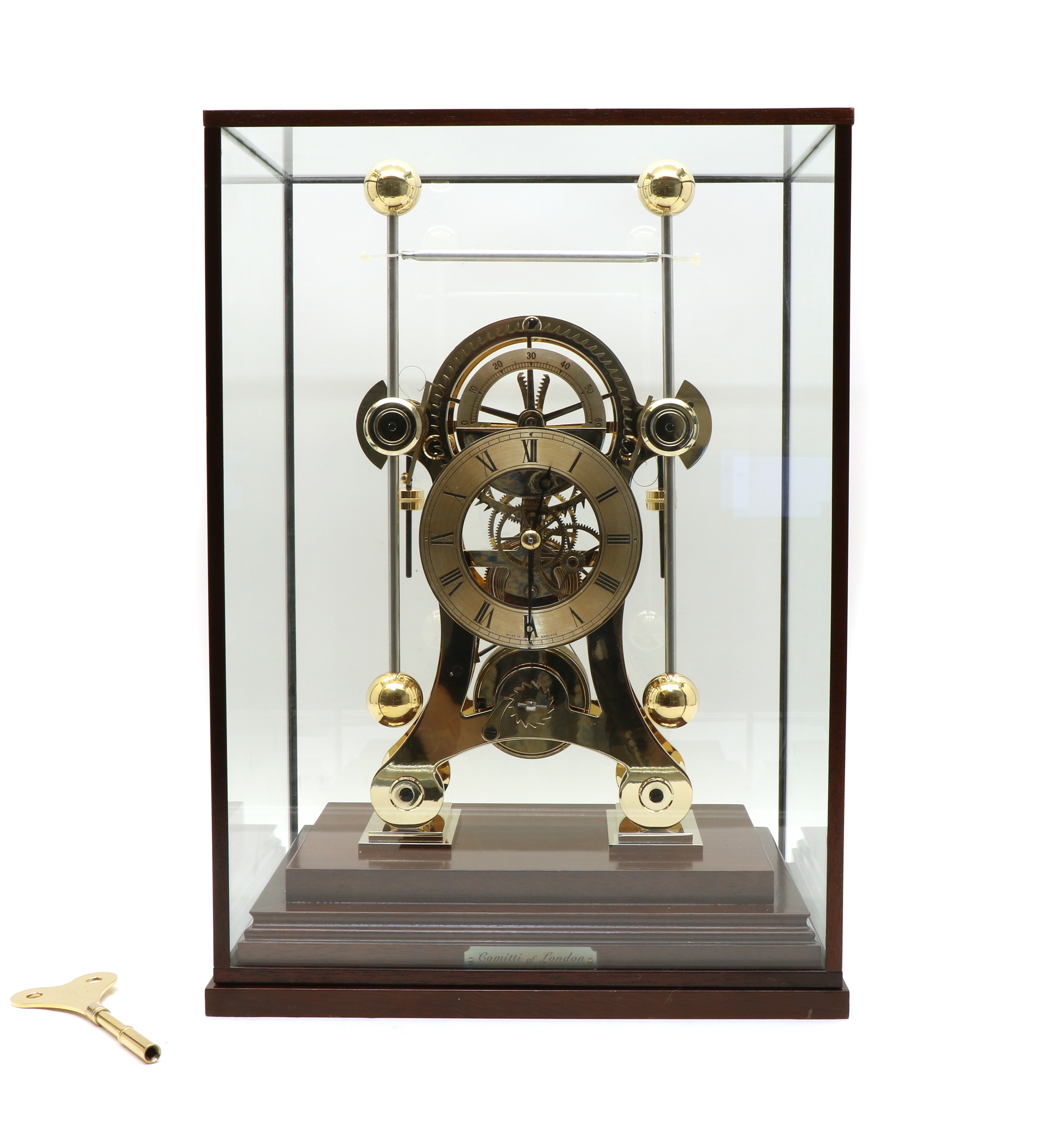 Lot 200 - A 'Grasshopper' clock,