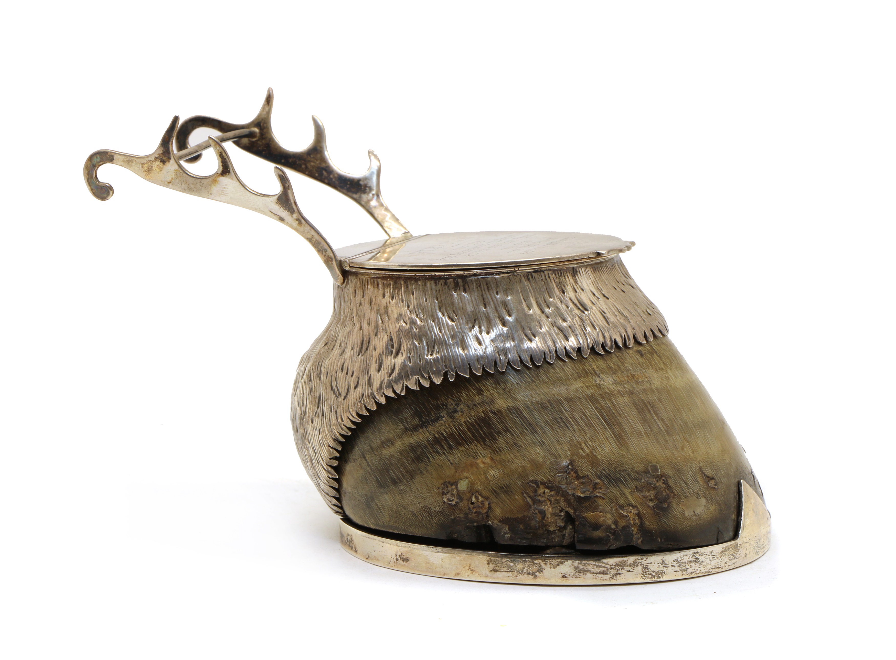 Lot 46 - A Victorian silver mounted horse's hoof