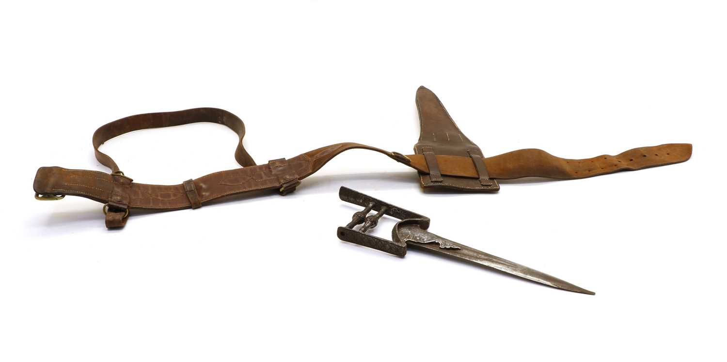 Lot 34 - An Indian Katar push dagger