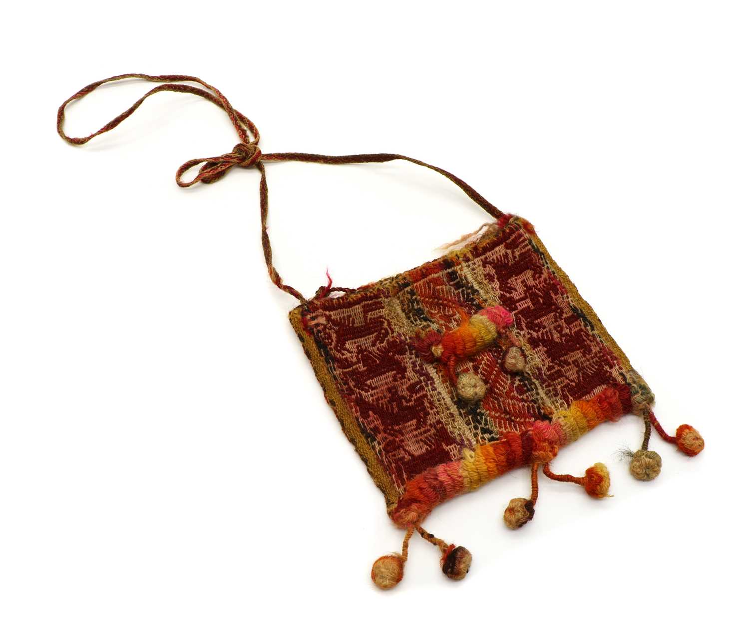 Lot 127 - A Peruvian cocoa bag or Chuspa,