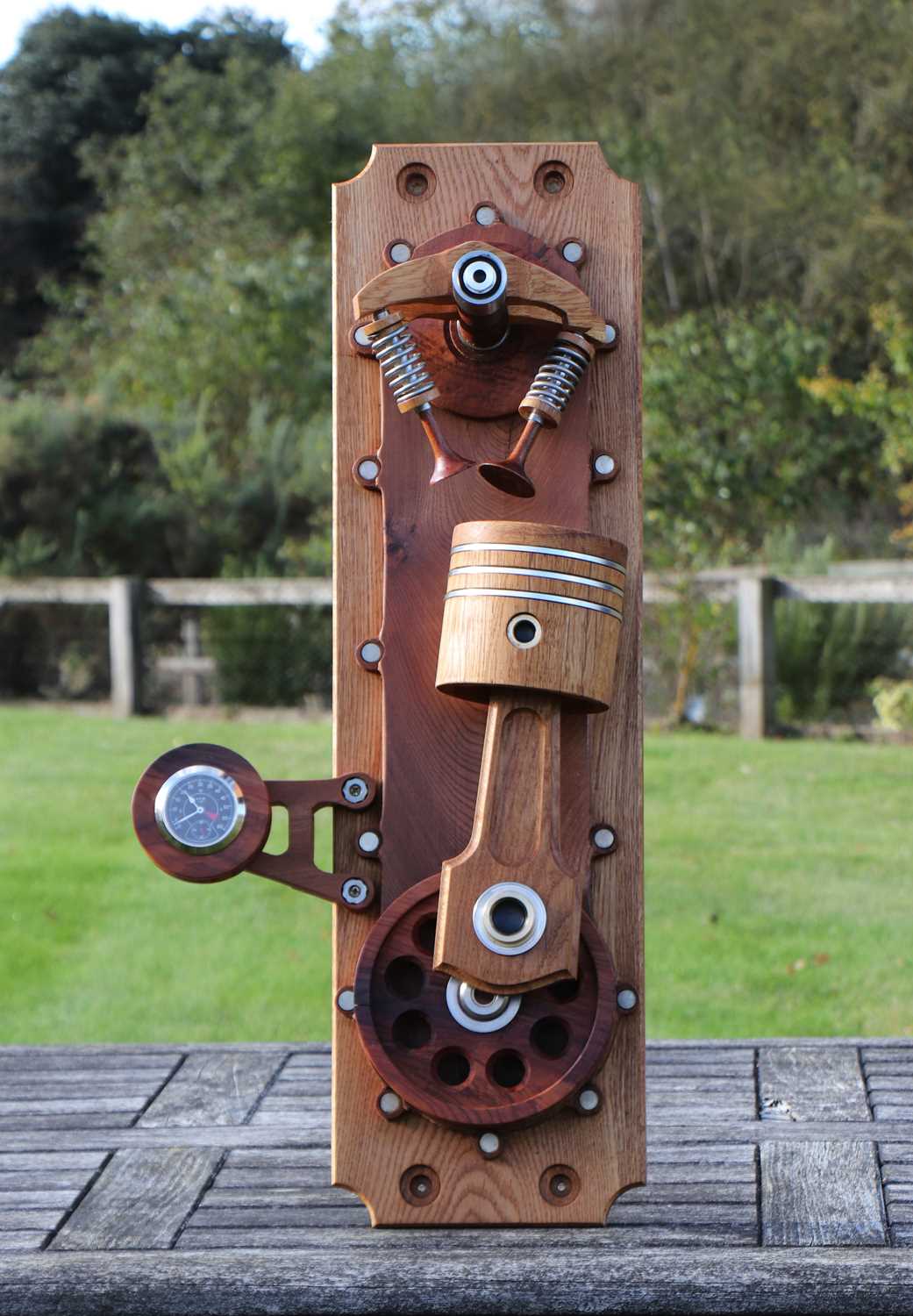 PISTON AND VALVE WALL CLOCK | Barnebys