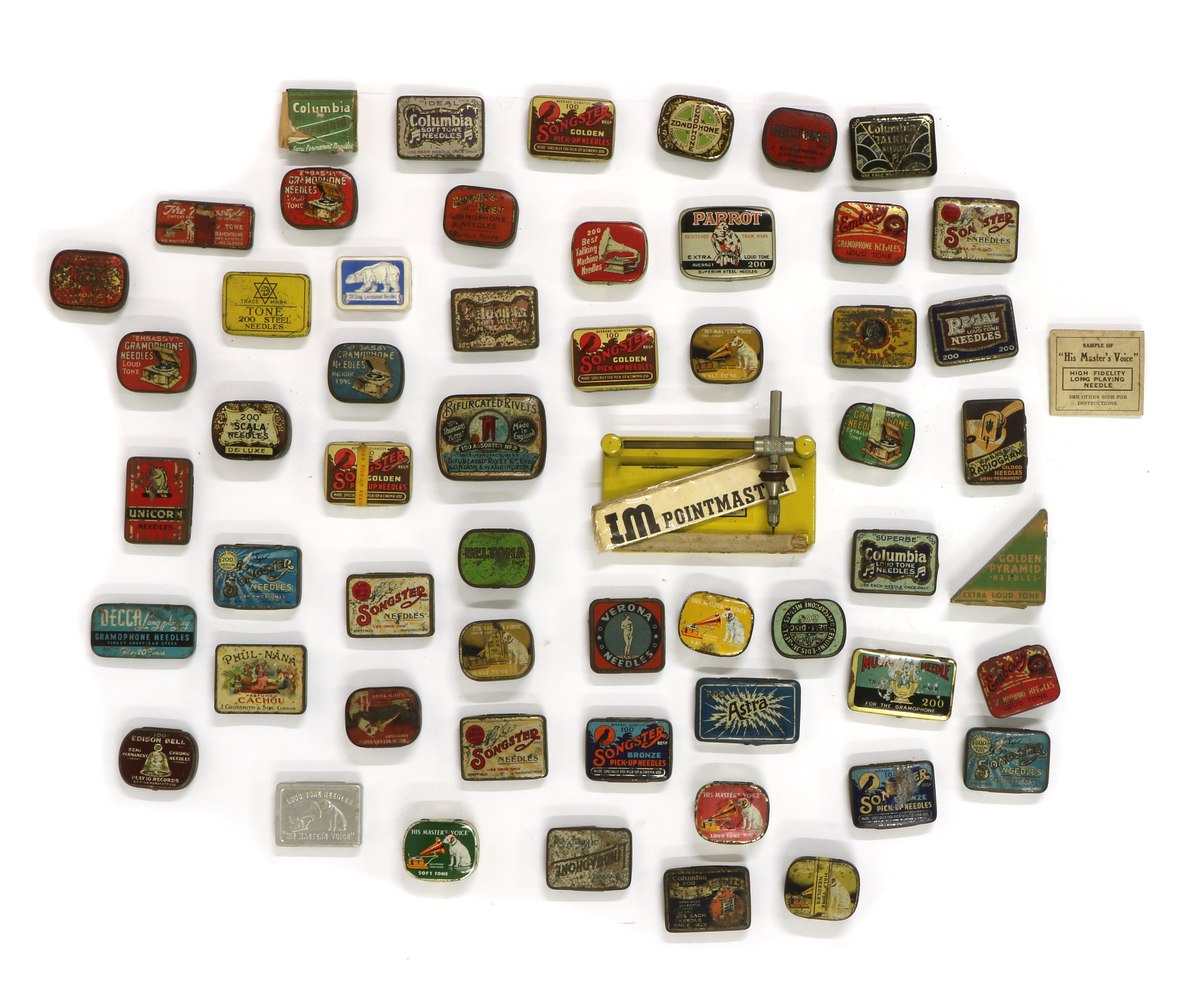 Lot 66 - Original decorative gramophone '78' needle