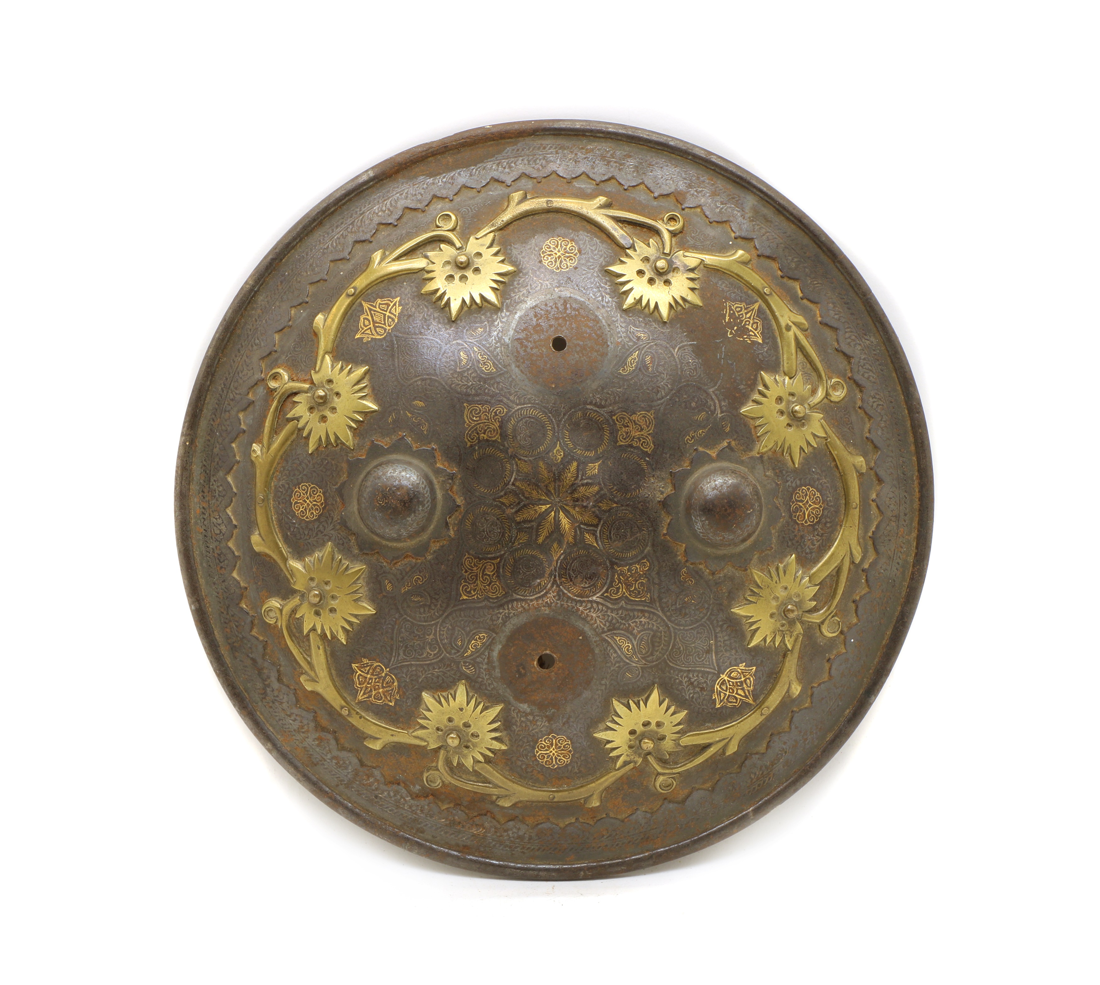 Lot 134 - An Indian steel Dhal shield,