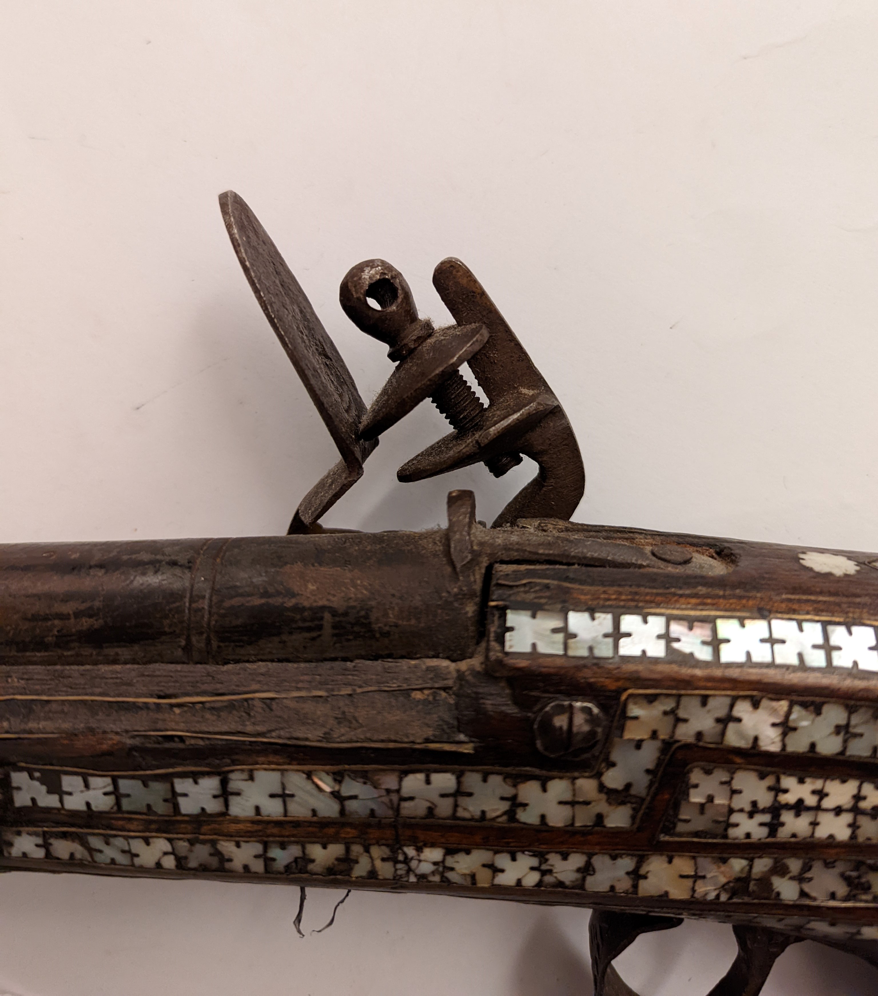 Lot 259 - Afghan Middle Eastern flintlock rifle,