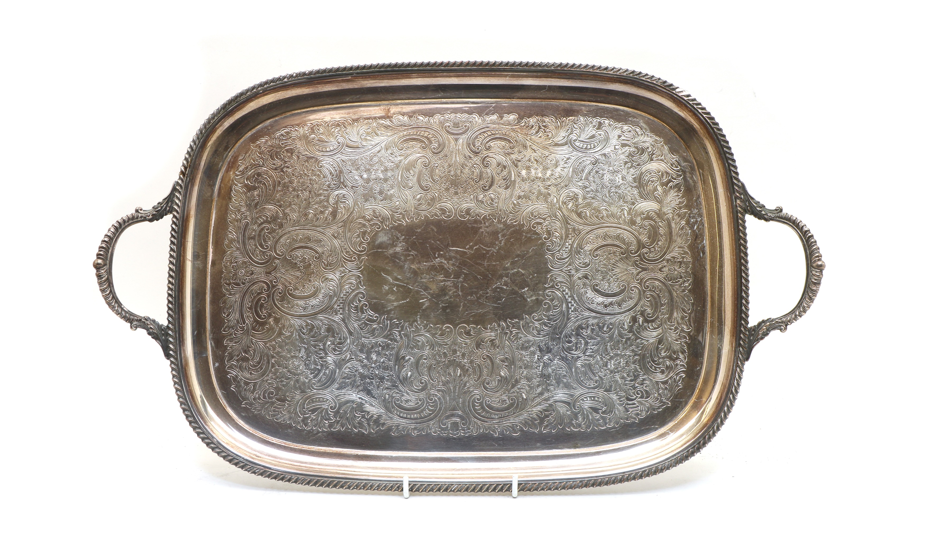 Lot 39 - A four piece silver plated Elkington Plate