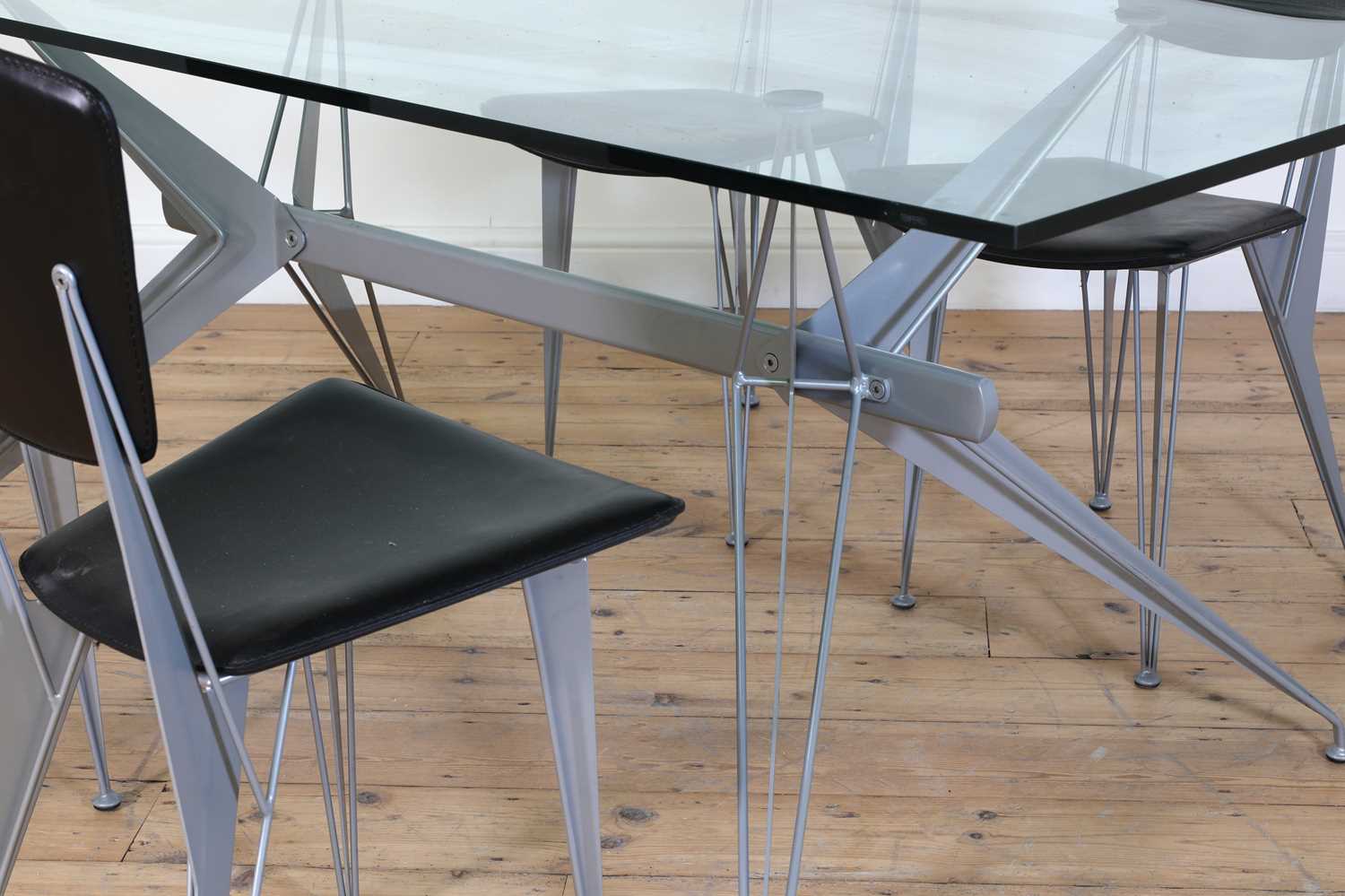 Lot 498 - A Fasem International dining table and four