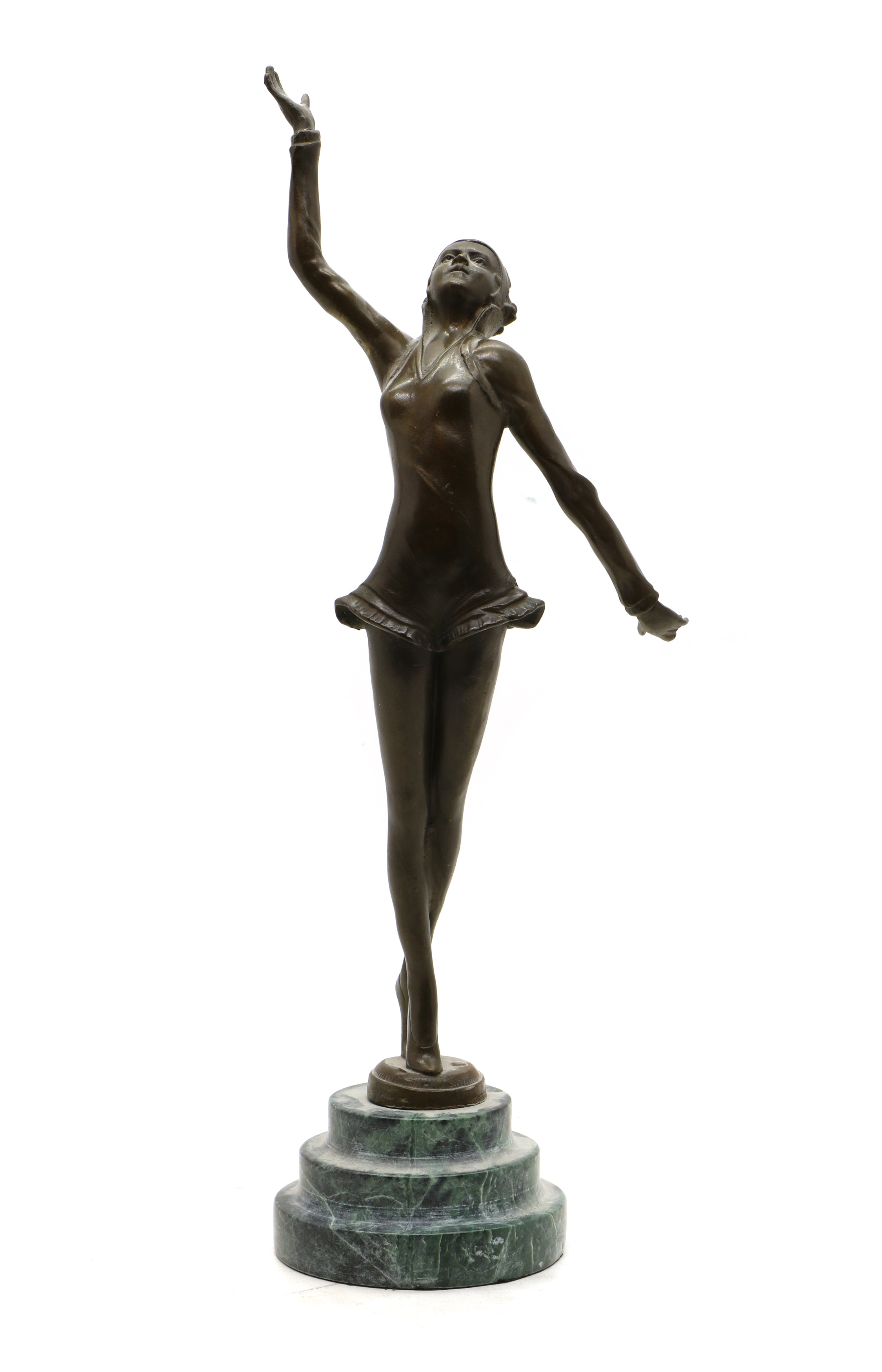 Lot 301 - A bronze model of a dancing girl,