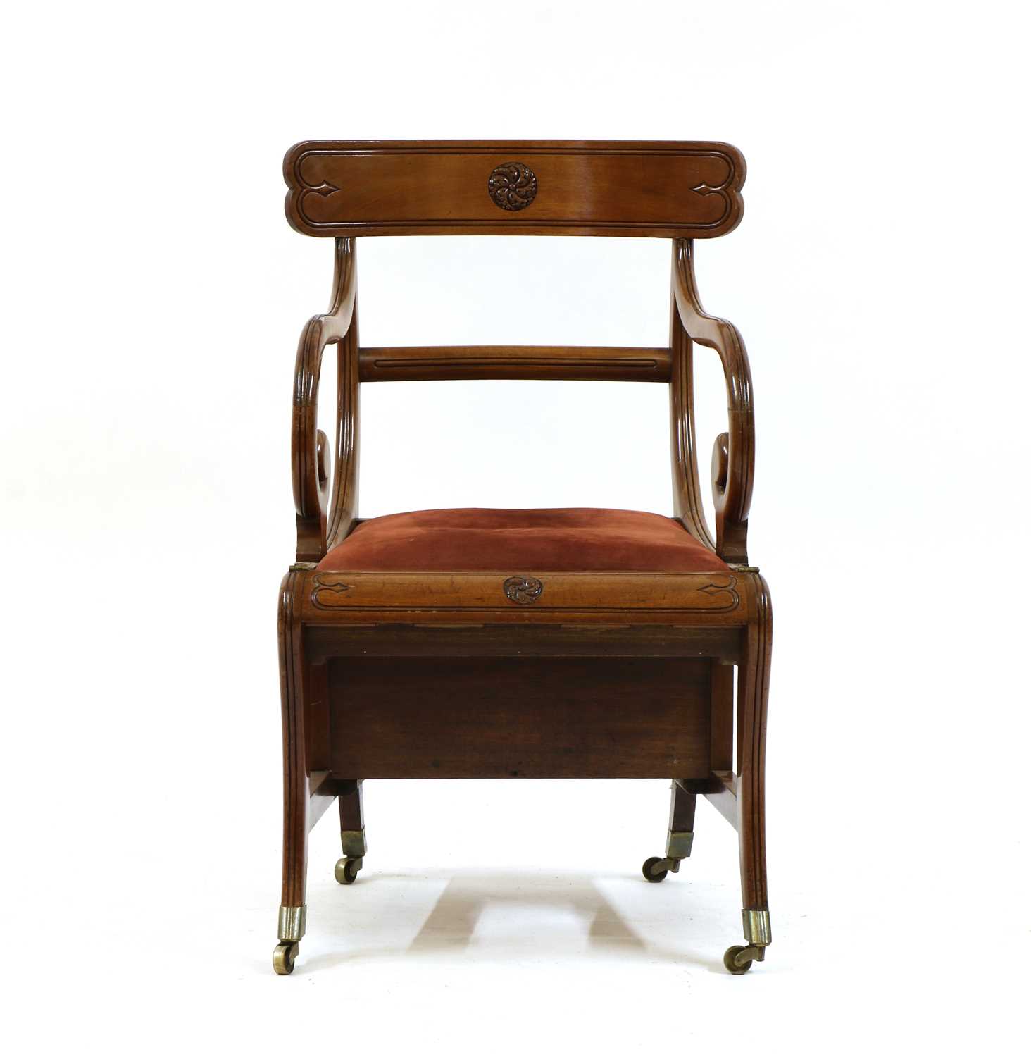 Lot 338 - A metamorphic library chair,