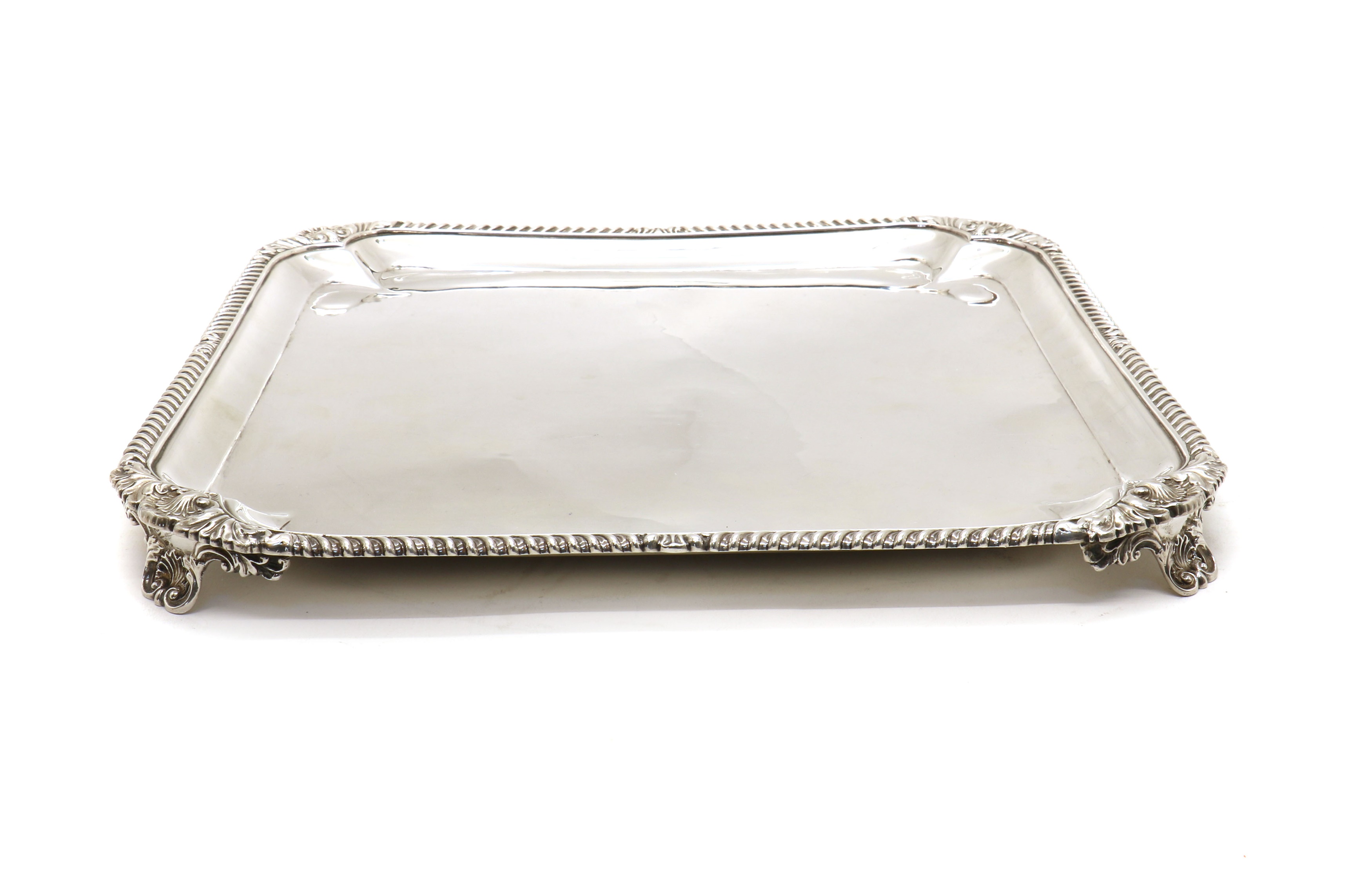 Lot 45 - A silver tray