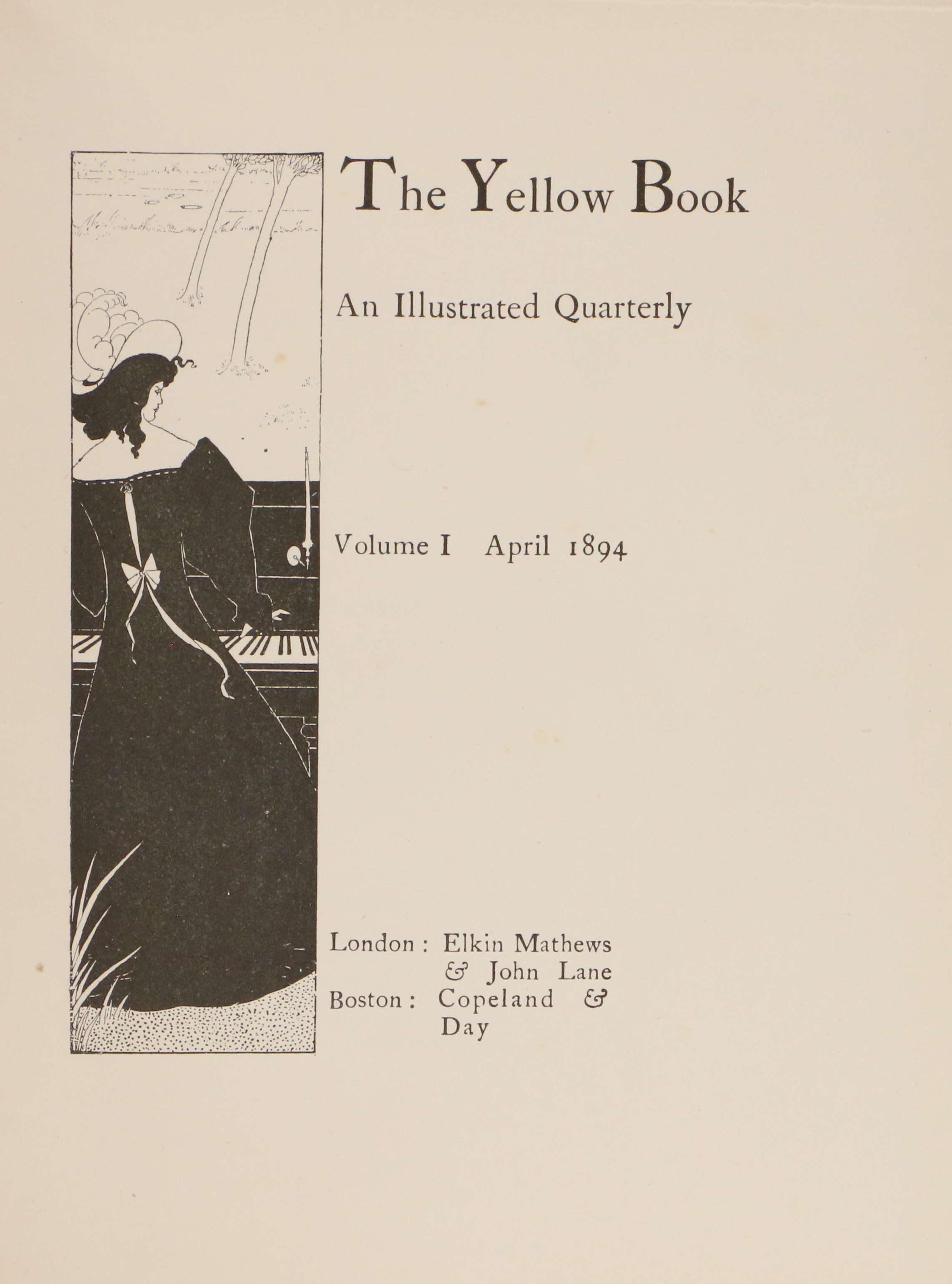 Lot 186 - BEARDSLEY, Aubrey Vincent: The YELLOW BOOK.
