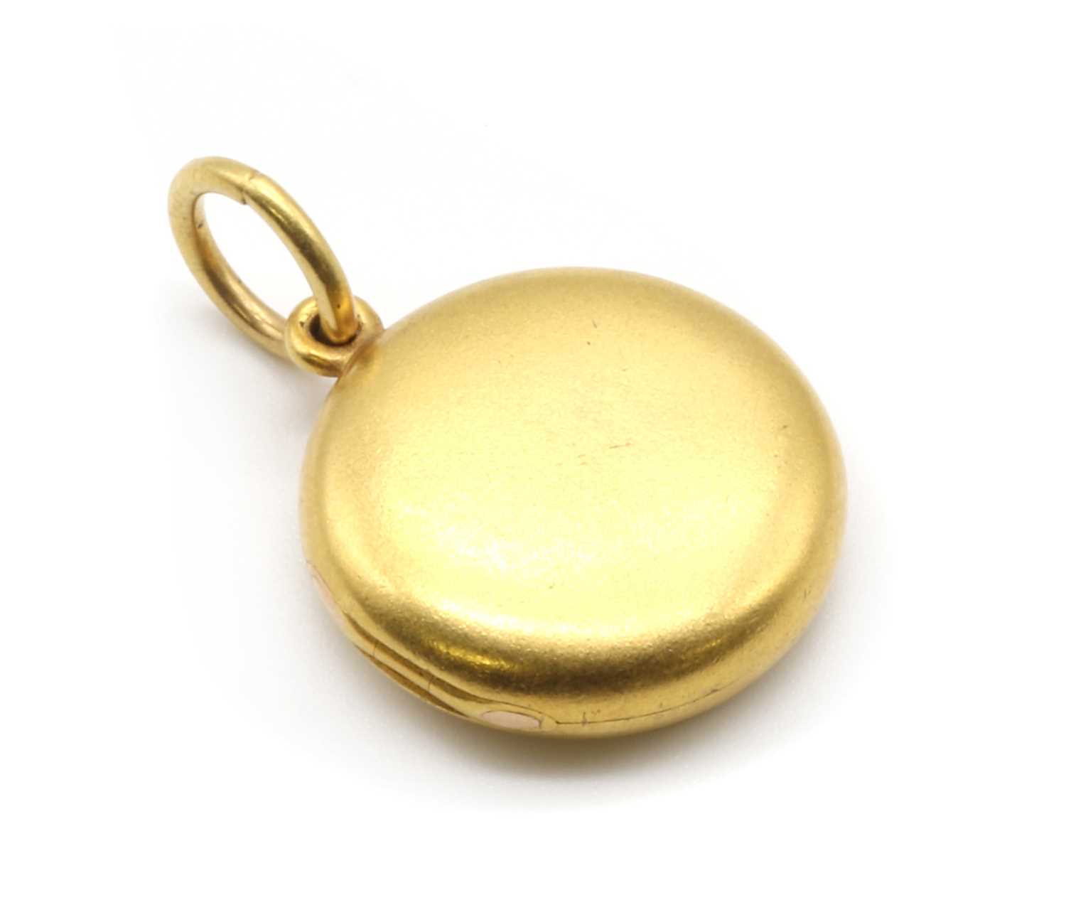 Lot 14 - A Victorian gold memorial locket,