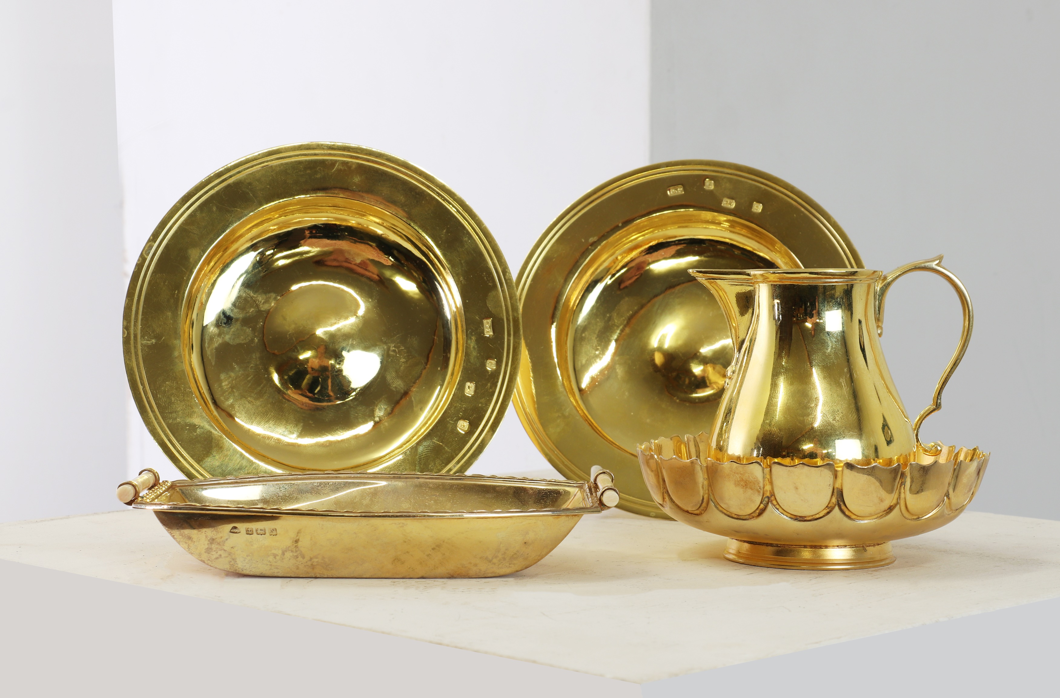 Lot 350 - A group of silver-gilt items to commemorate