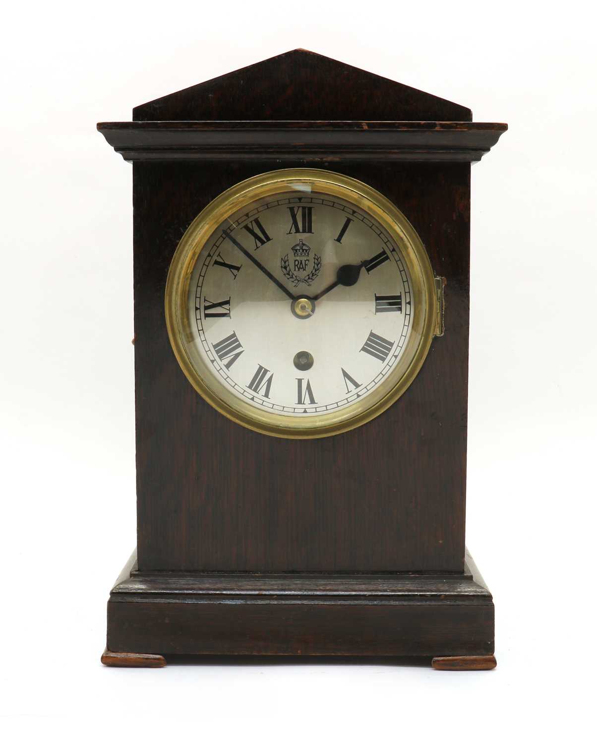 Lot 236 - An RAF officers mess mantle clock,