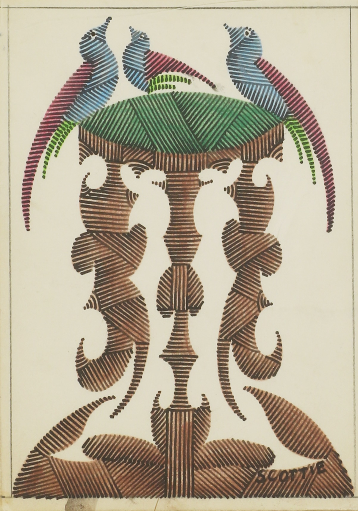 Lot 197 - Scottie Wilson (1891-1972)