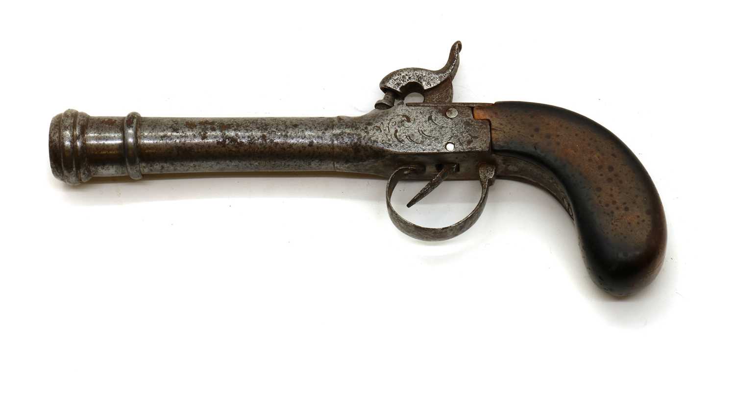Lot 202 - A Continental cannon barrelled percussion