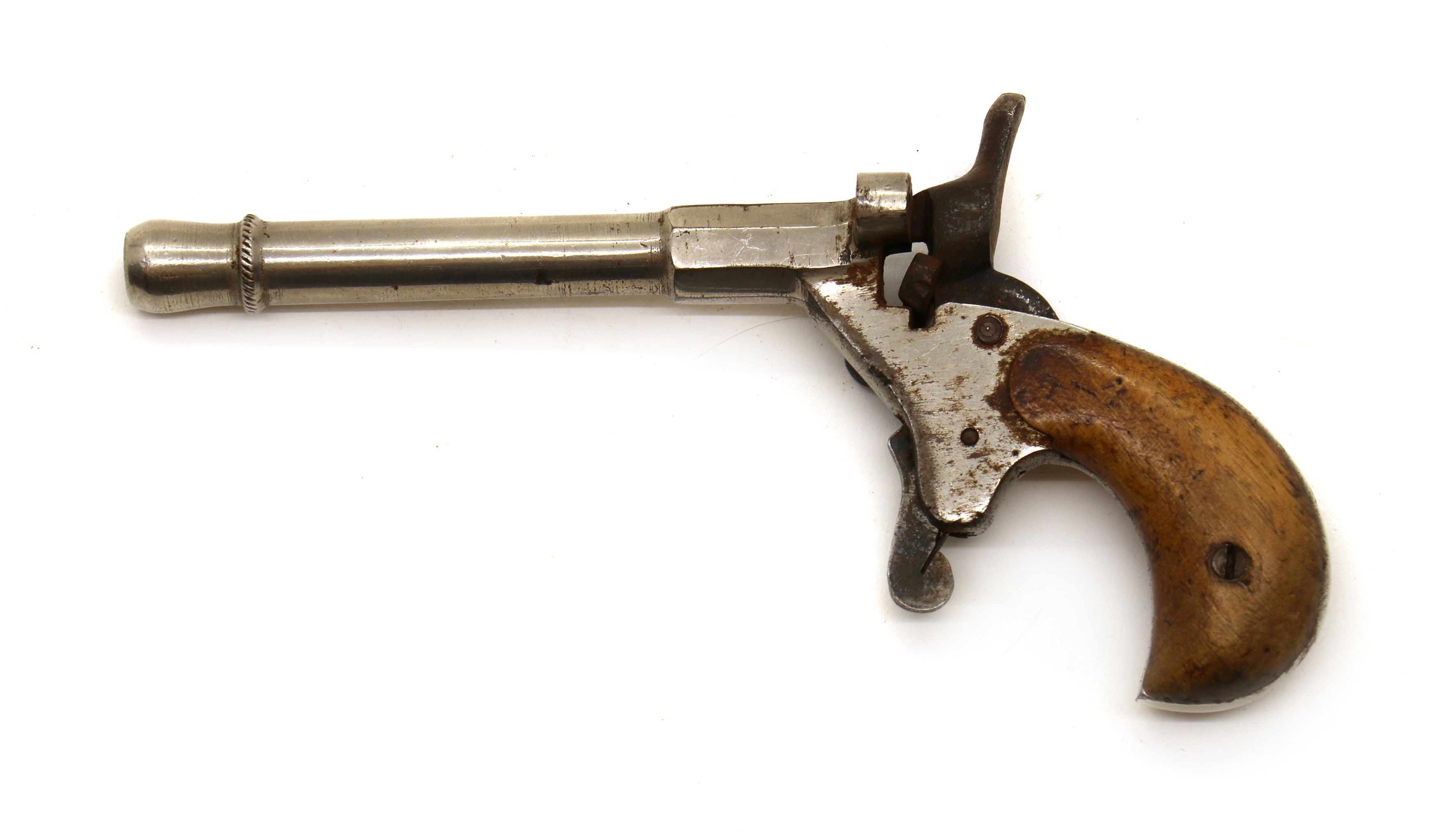 Lot 200 - A German .22 flobert 6mm parlour pistol,