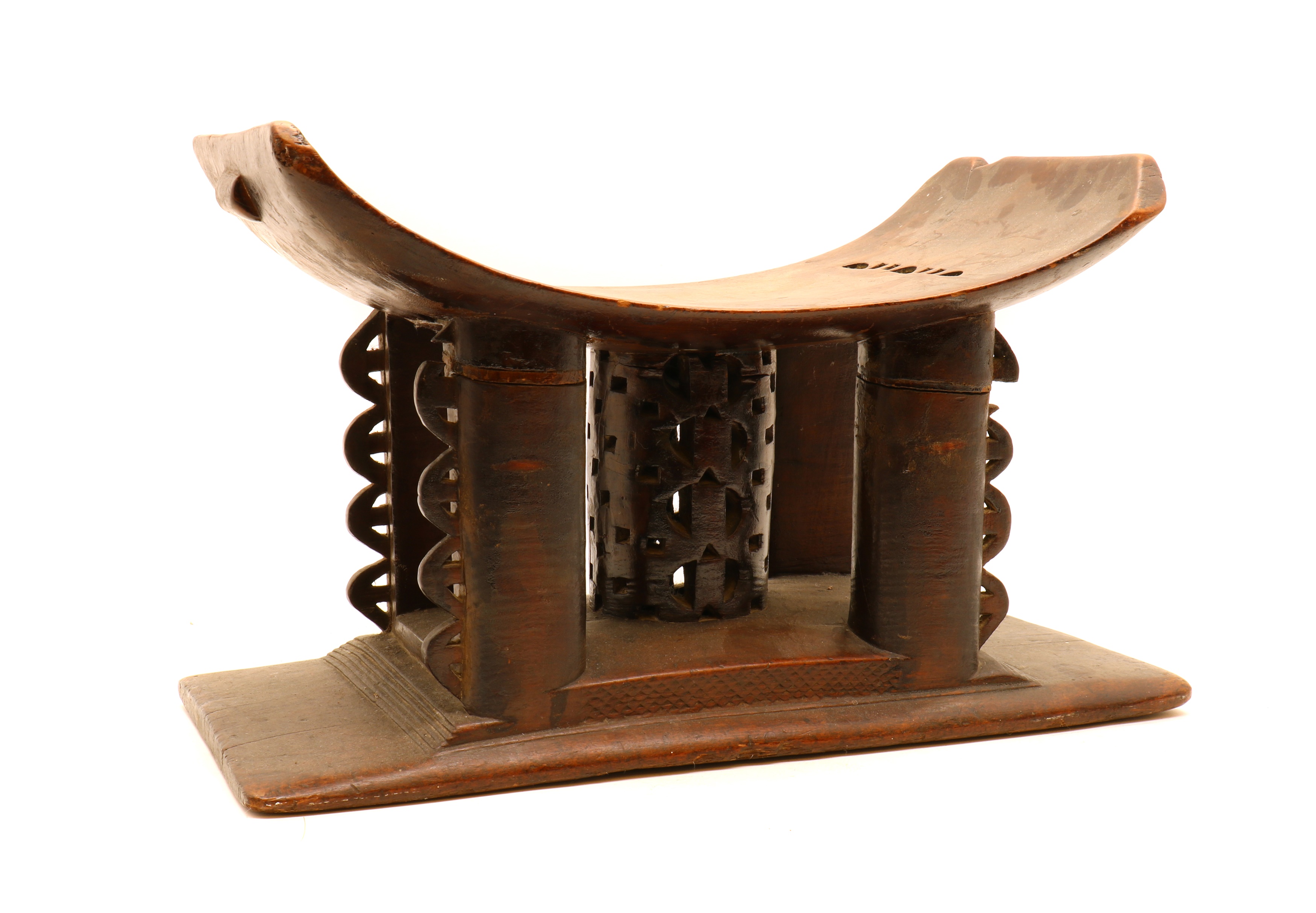 Lot 218 - A Ghanaian Ashanti stool,