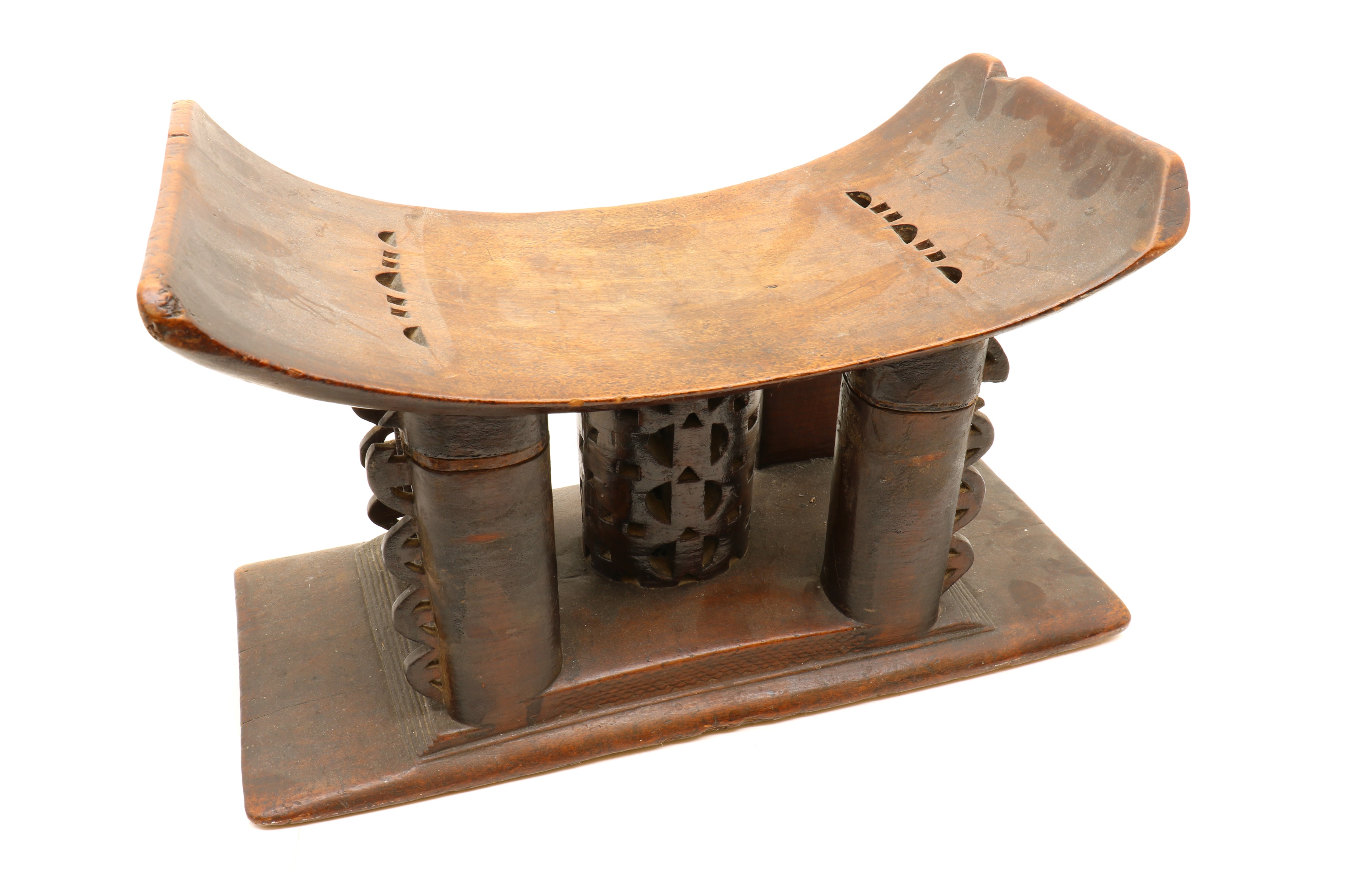 Lot 218 - A Ghanaian Ashanti stool,