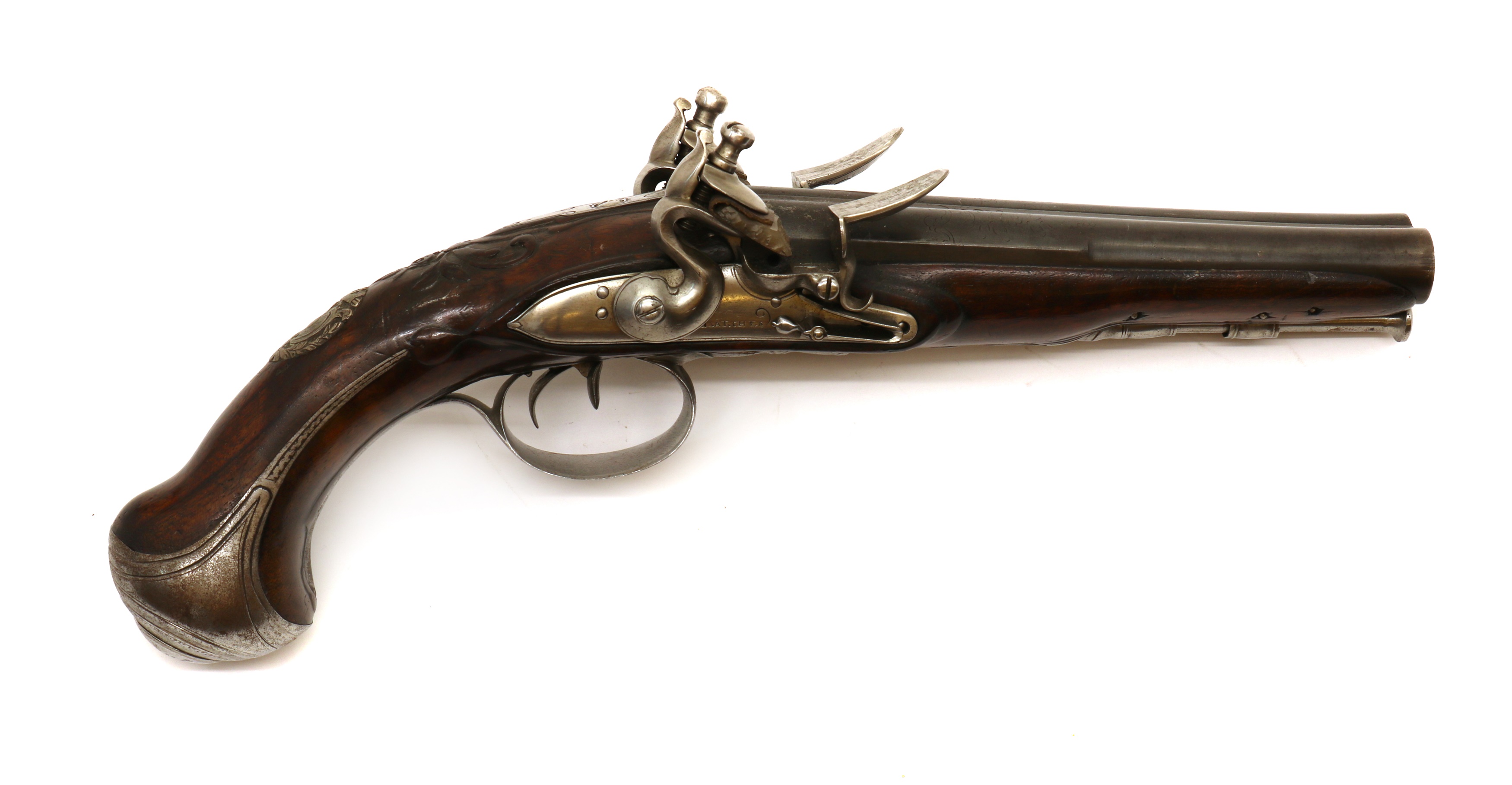 Lot 77 - A pair of French 28 bore double barrelled