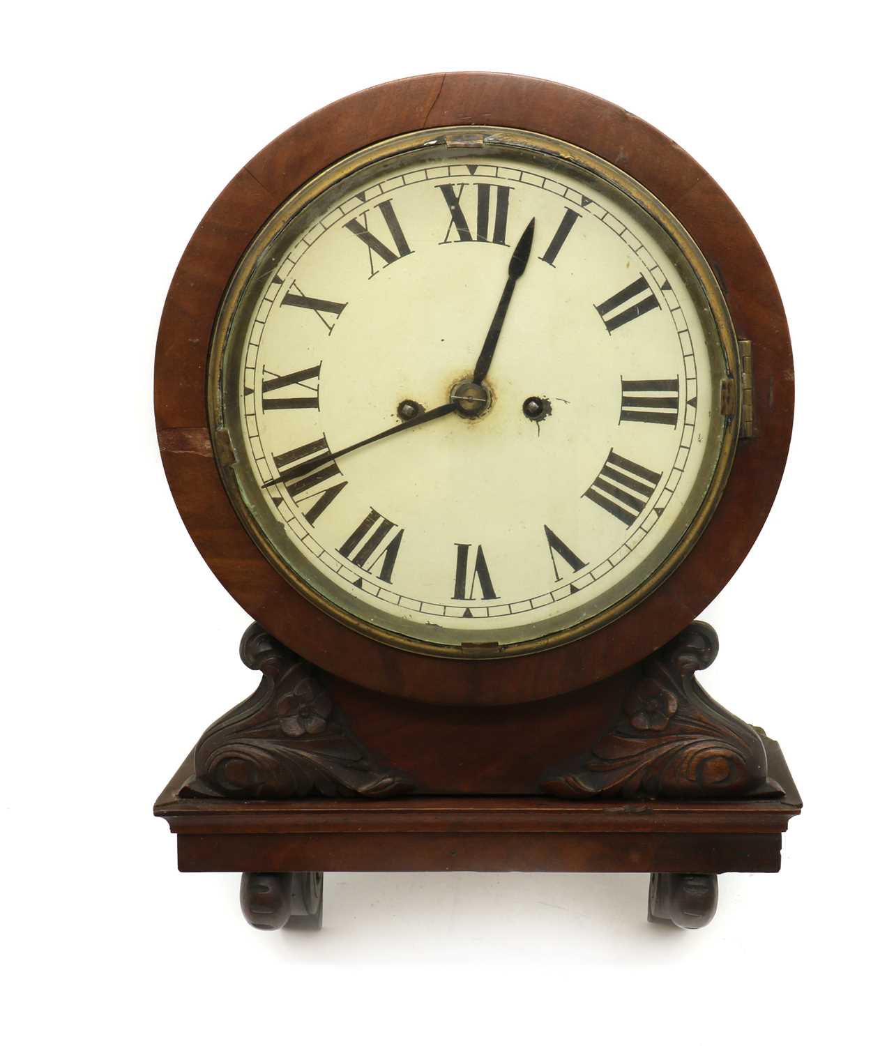 Lot 171 - A small Scottish bracket clock,