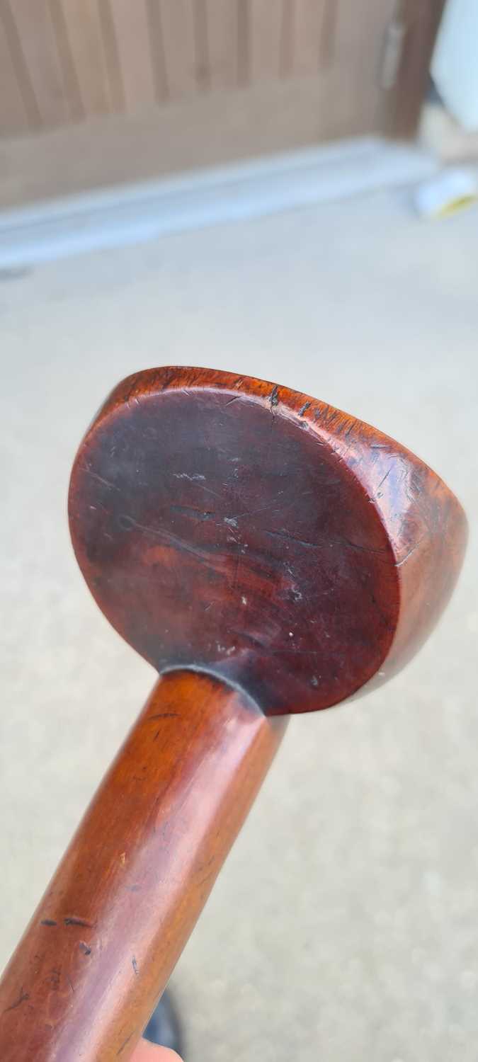 Lot 198 - A Zulu iwisa or knobkerrie war club,