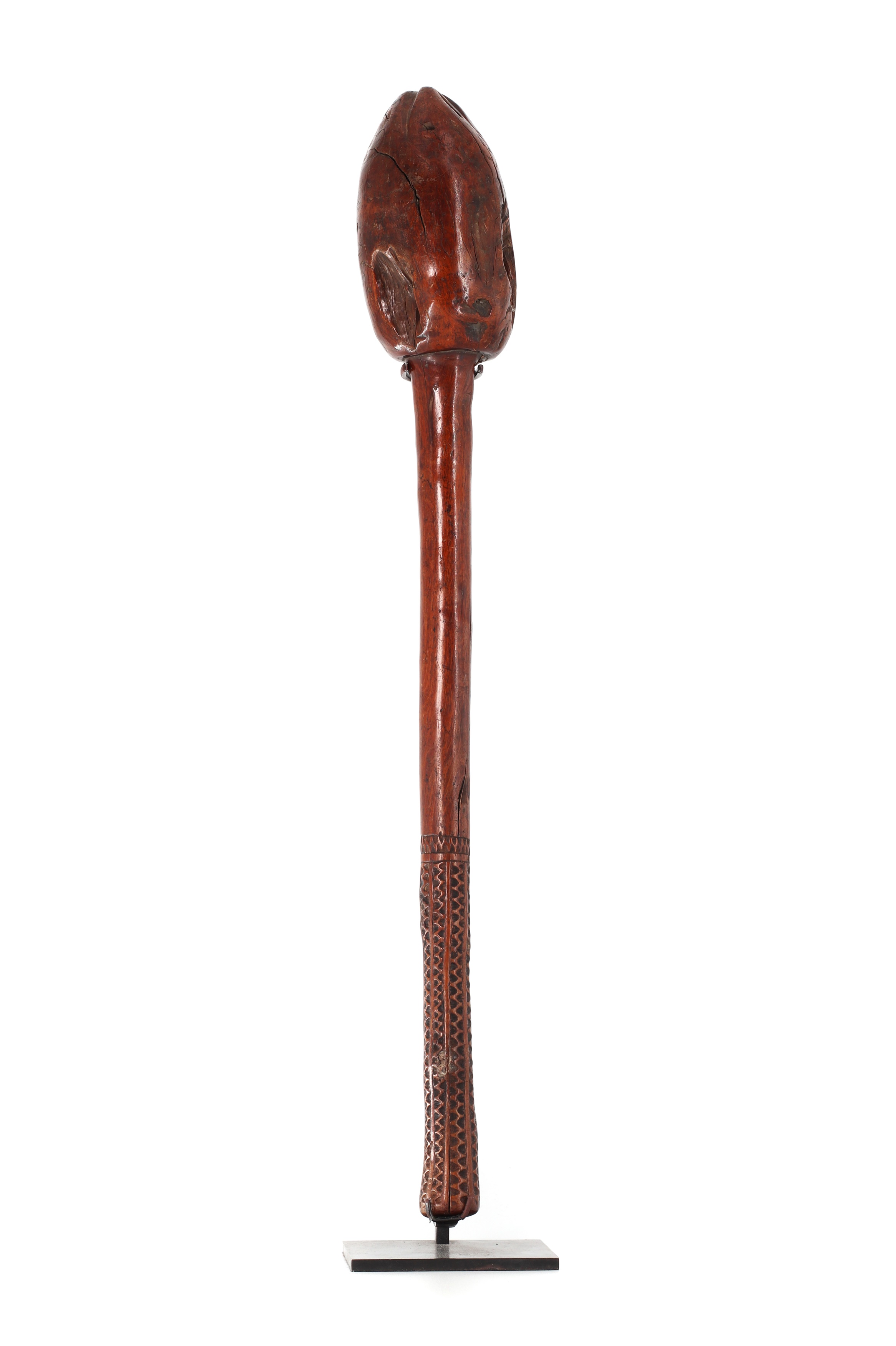 Lot 85 - A rare Fijian hardwood 'ula' throwing club,