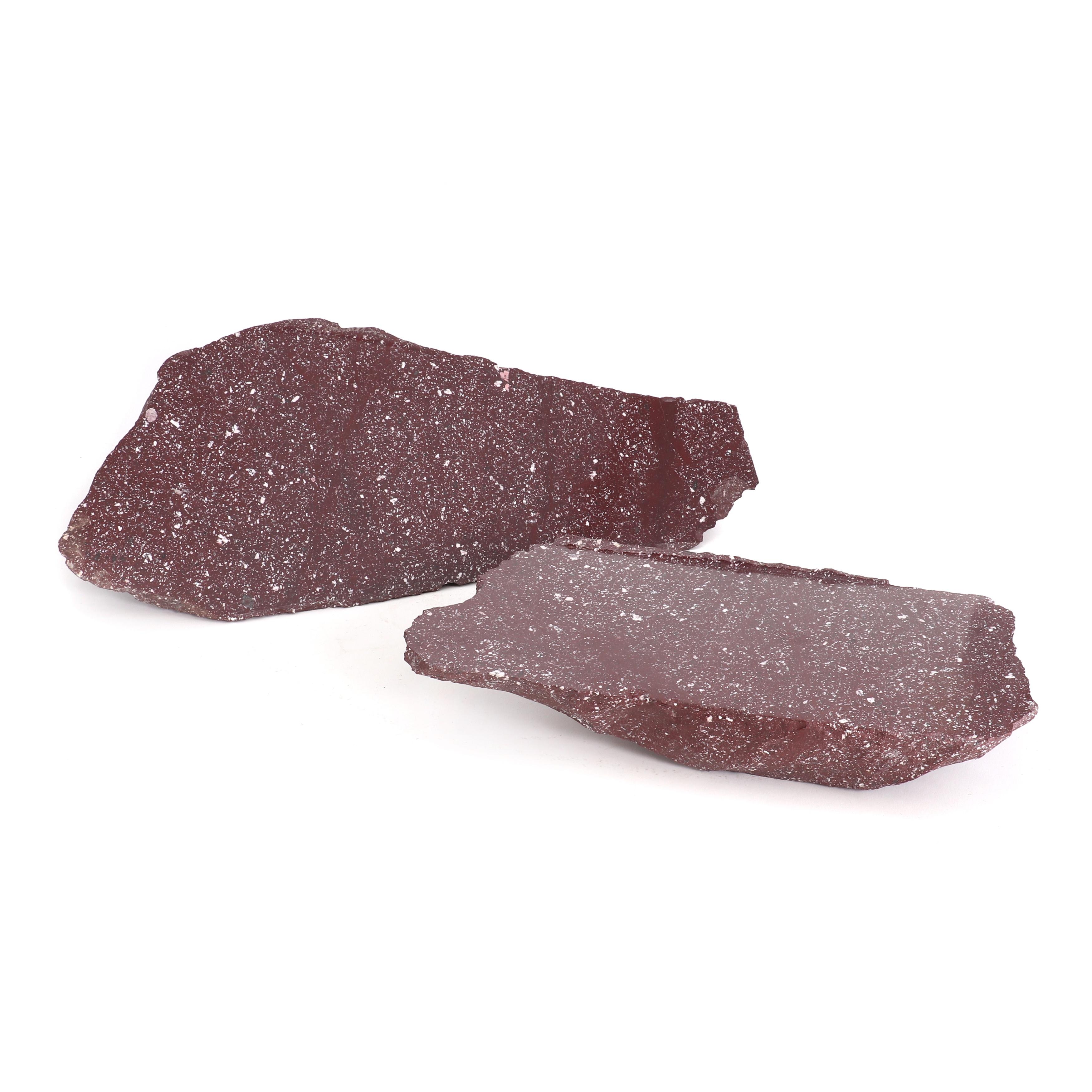 Lot 183 - Two large fragments of imperial porphyry,