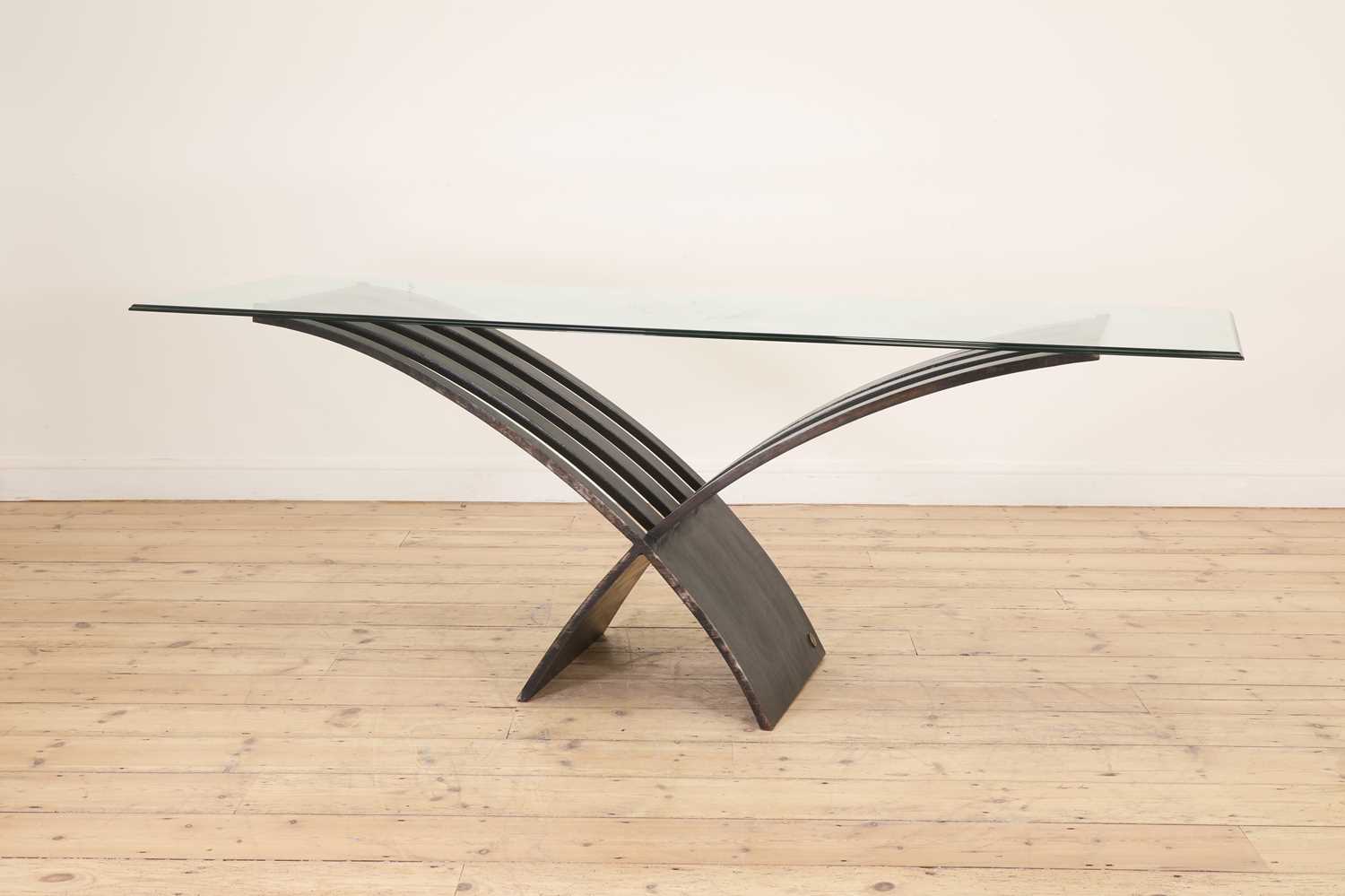 Lot 261 - A Spanish Valenti wrought steel console