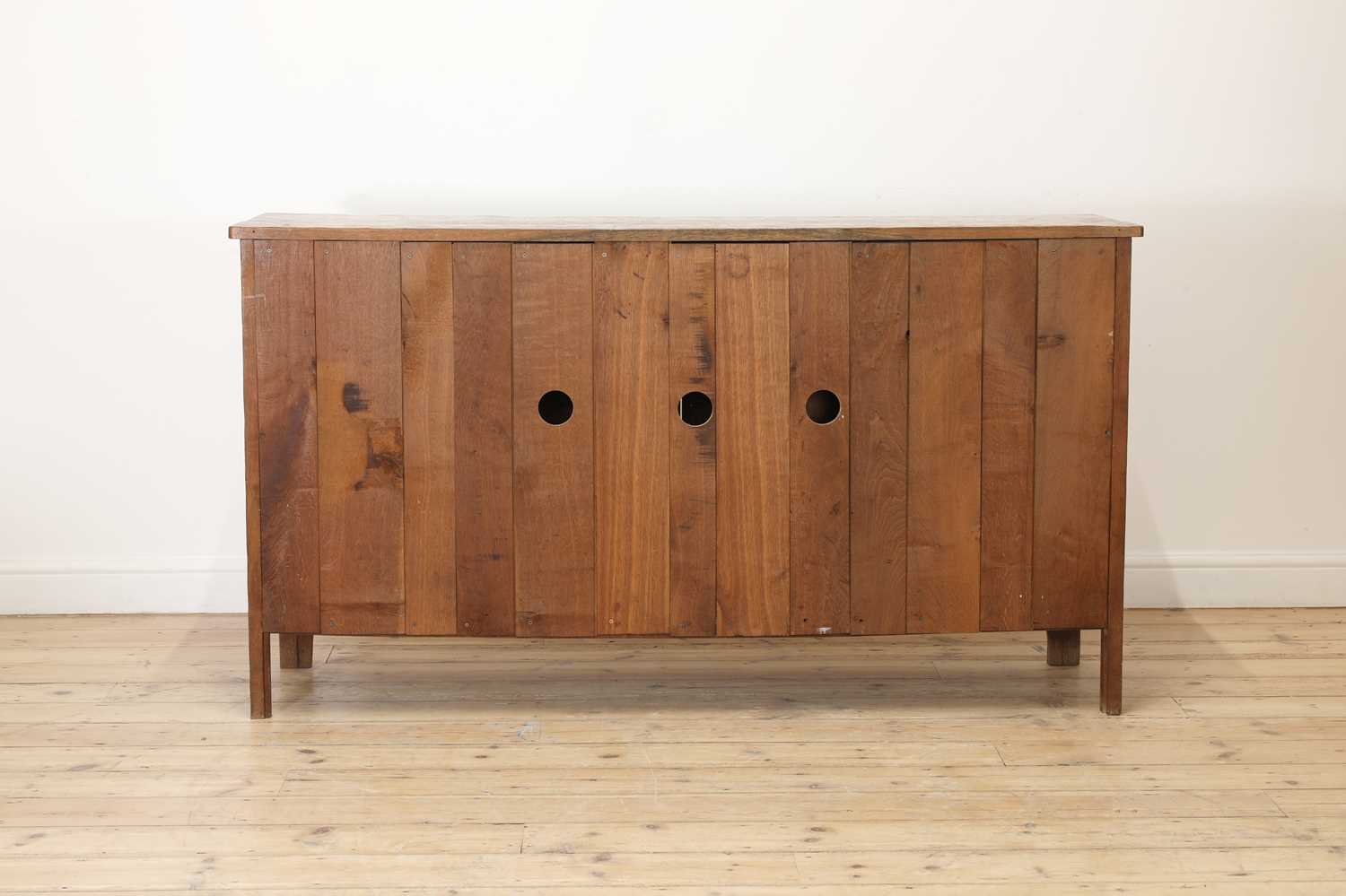 Lot 121 - A Yorkshire School oak sideboard,