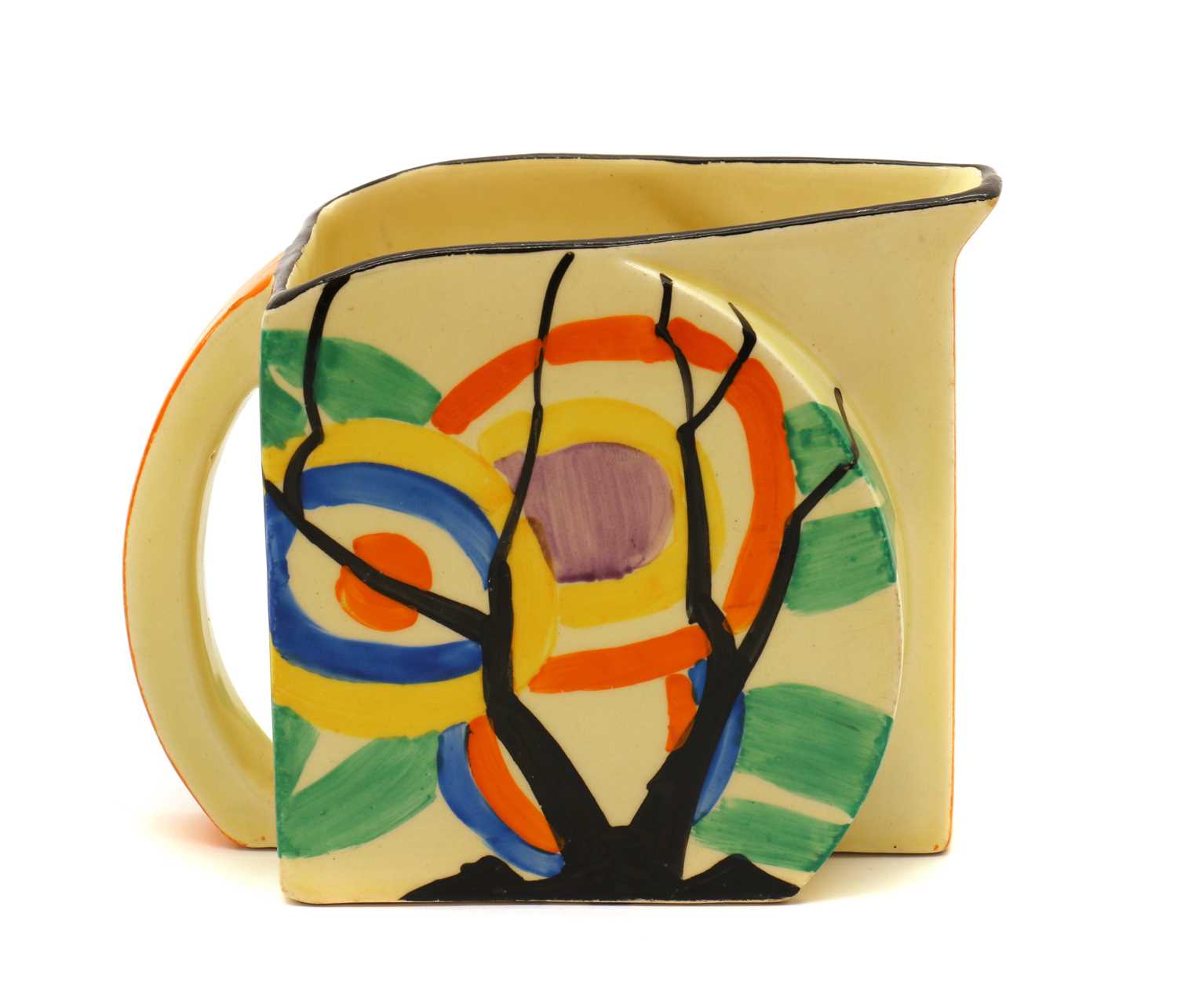 Lot 141 - A Clarice Cliff 'Circle Trees' Stamford jug,