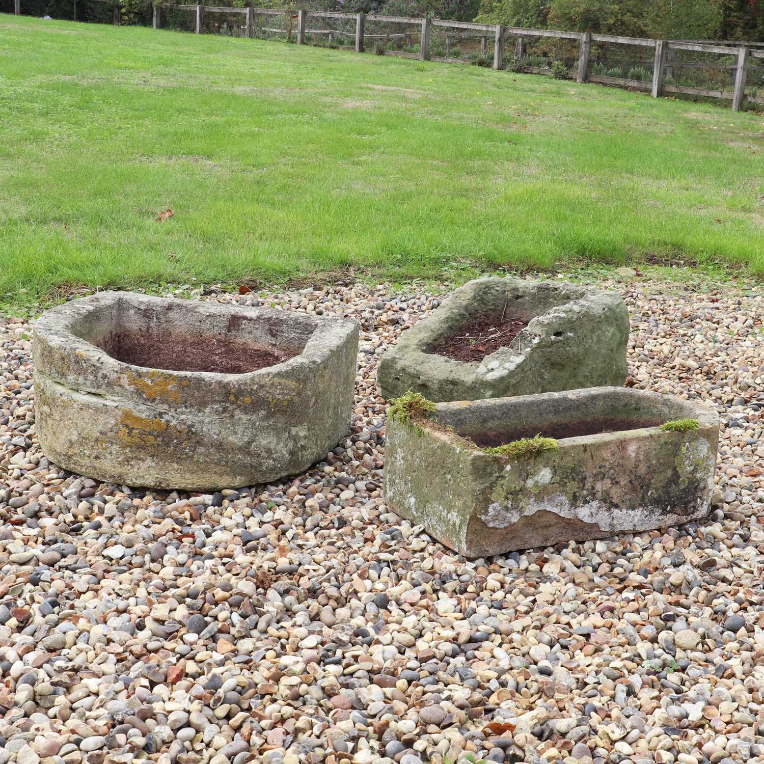 Lot 507 - Three stone troughs,