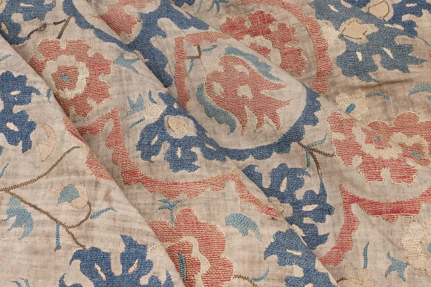 Lot 114 - An embroidered hanging or bohça,