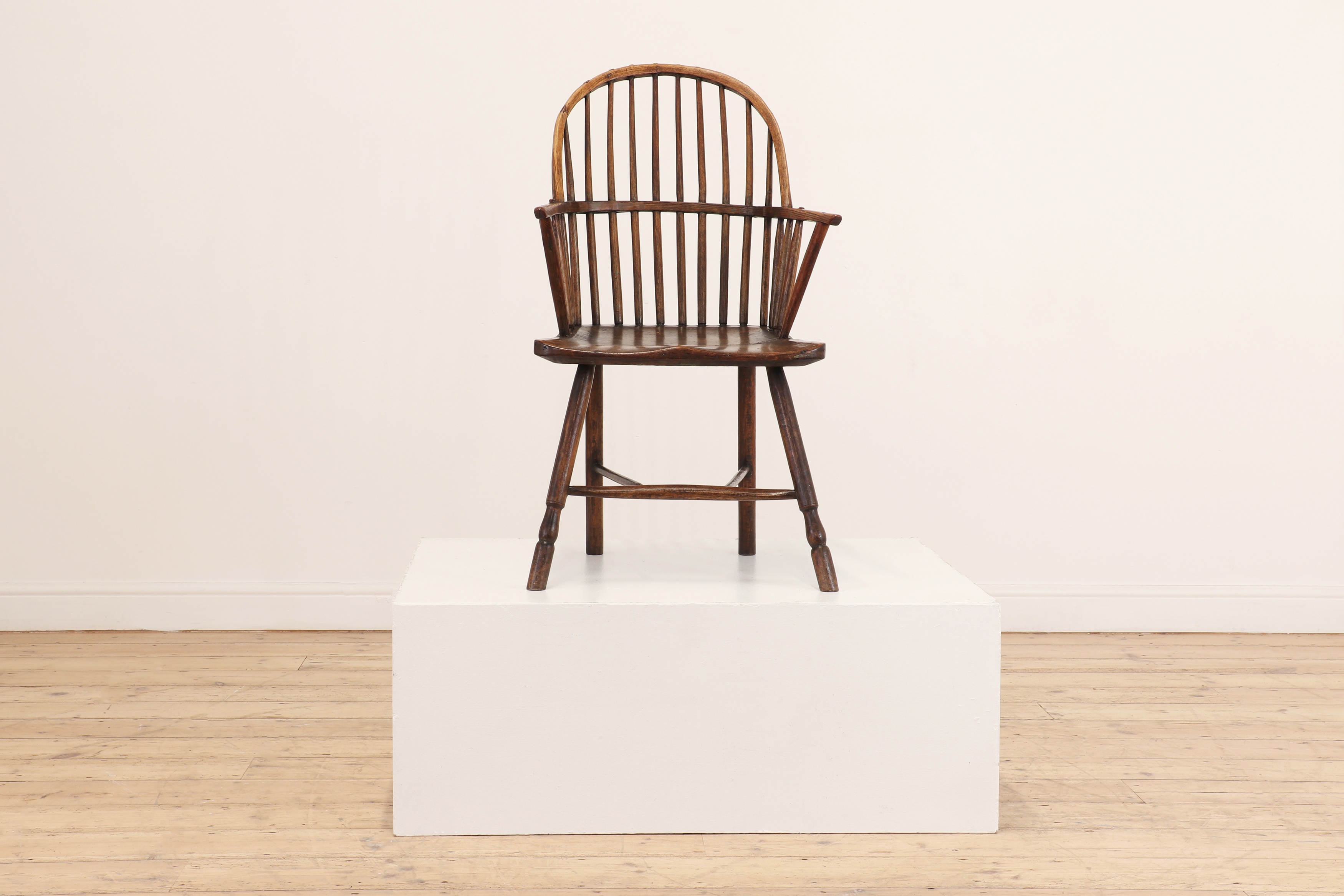 Lot 179 - An ash Windsor chair attributed to Gillows,