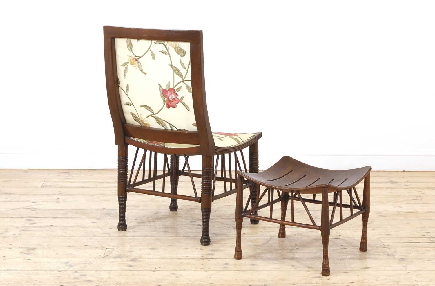 Lot 61 - A mahogany 'Thebes' chair,