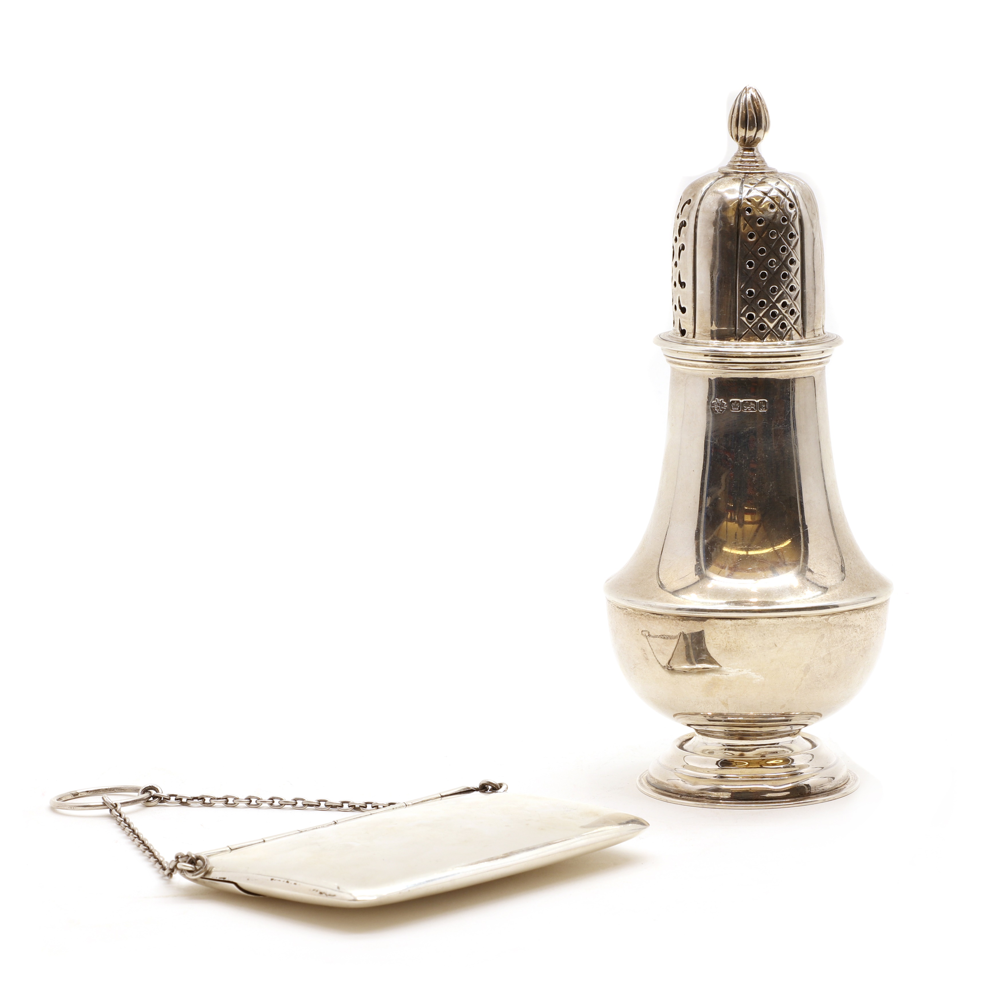 Lot 2 - An Edwardian silver sugar caster,