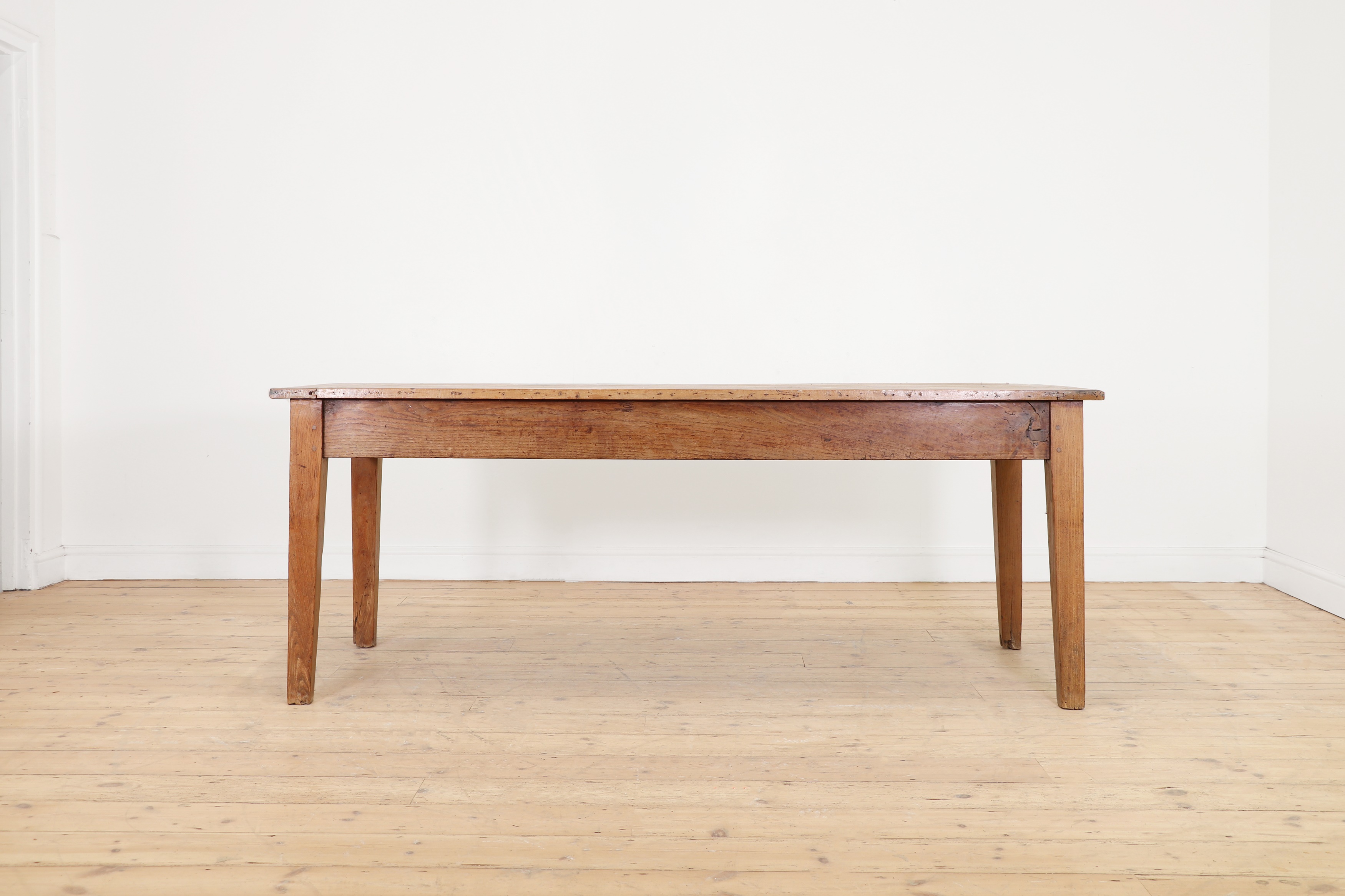 Lot 432 - A cherrywood farmhouse table,