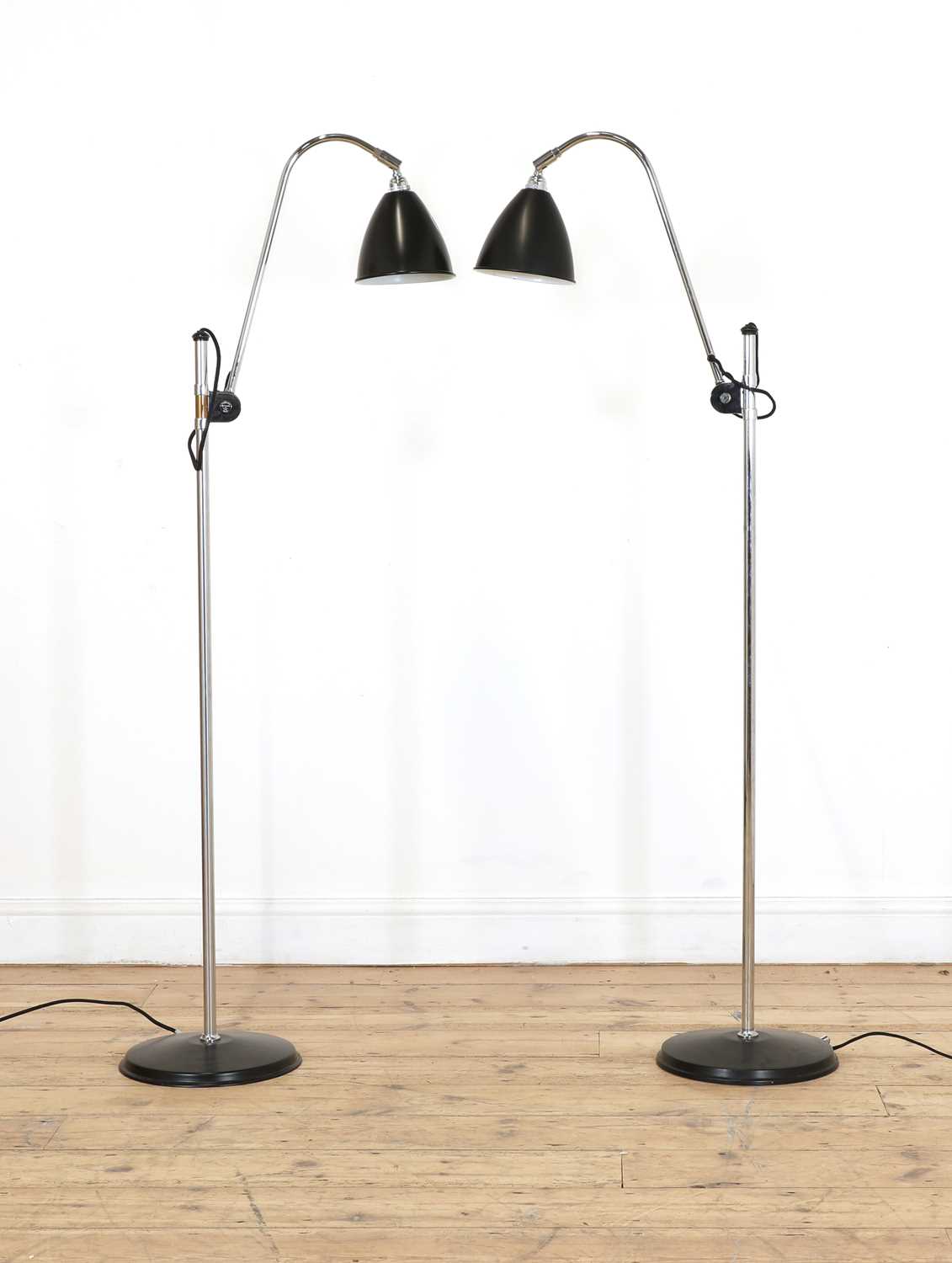 Lot 350 - A pair of 'Bestlite' floor lamps,