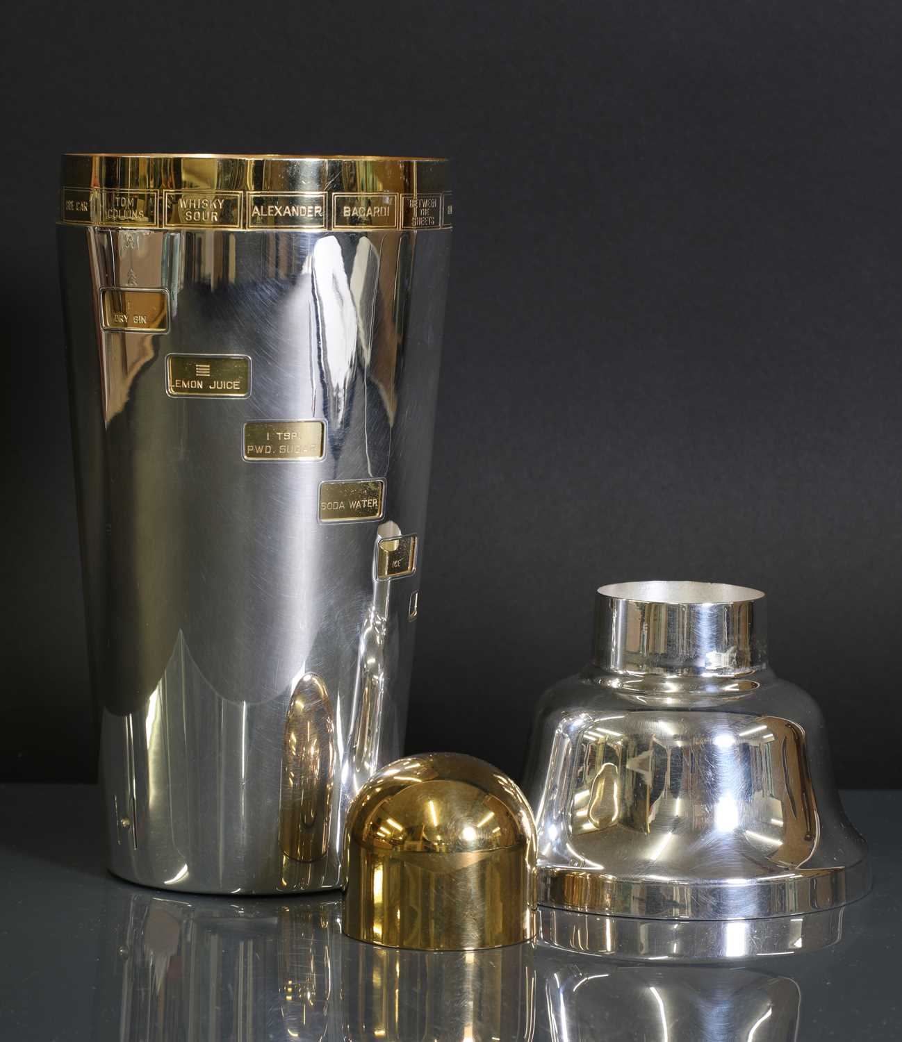 Lot 112 - A Napier silver-plated and gilt 'recipe'
